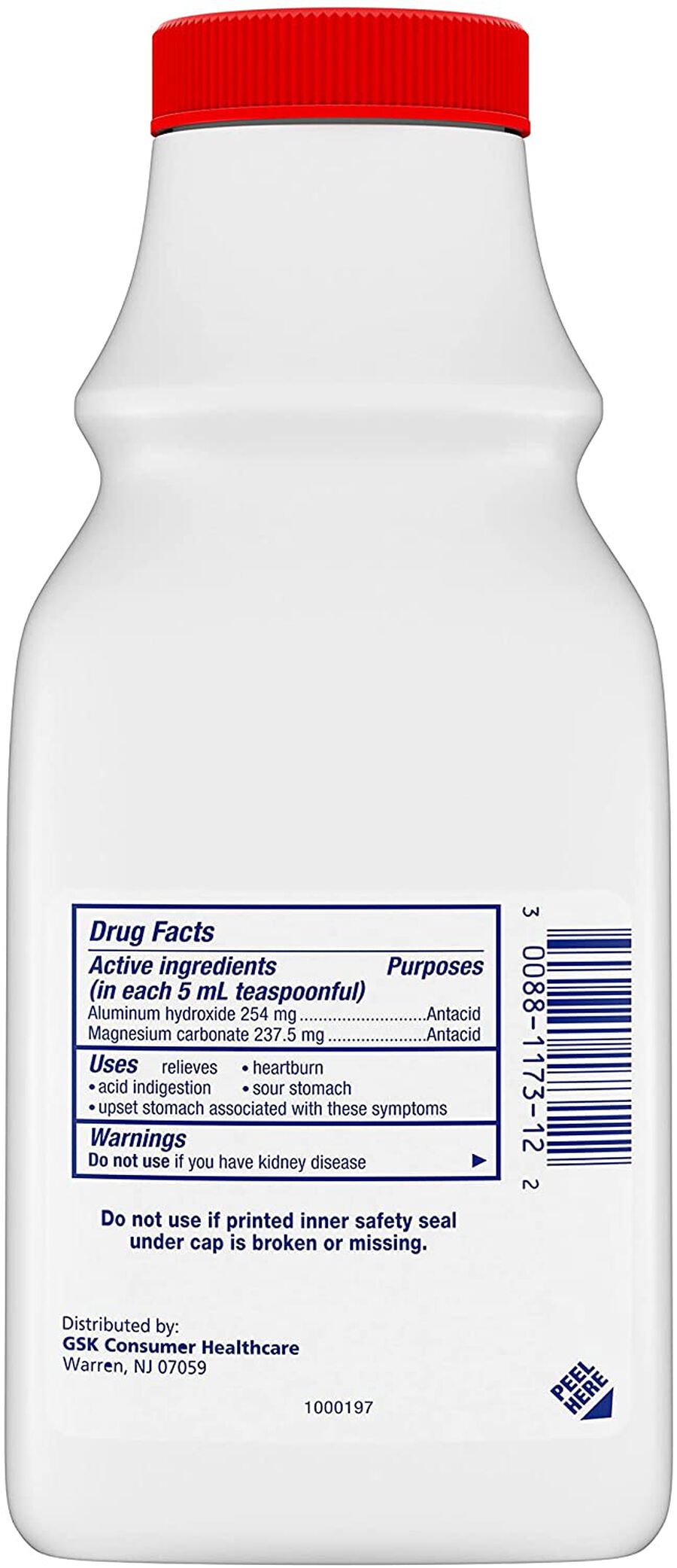 Gaviscon Extra Strength Liquid Antacid, Cool Mint Flavor, 12 fl oz.