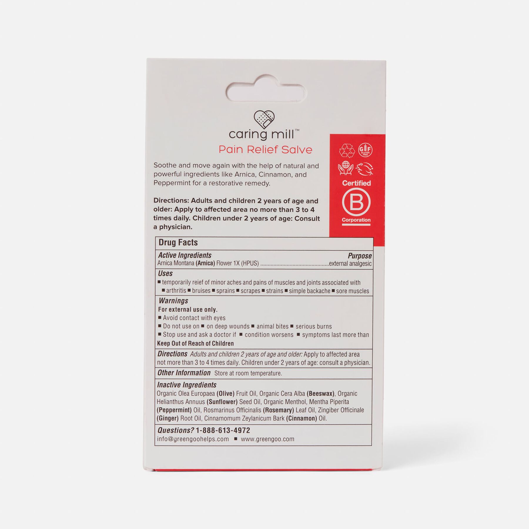 FSA Eligible Caring Mill™ Pain Relief Tin, 1.82 oz. | FSA Store