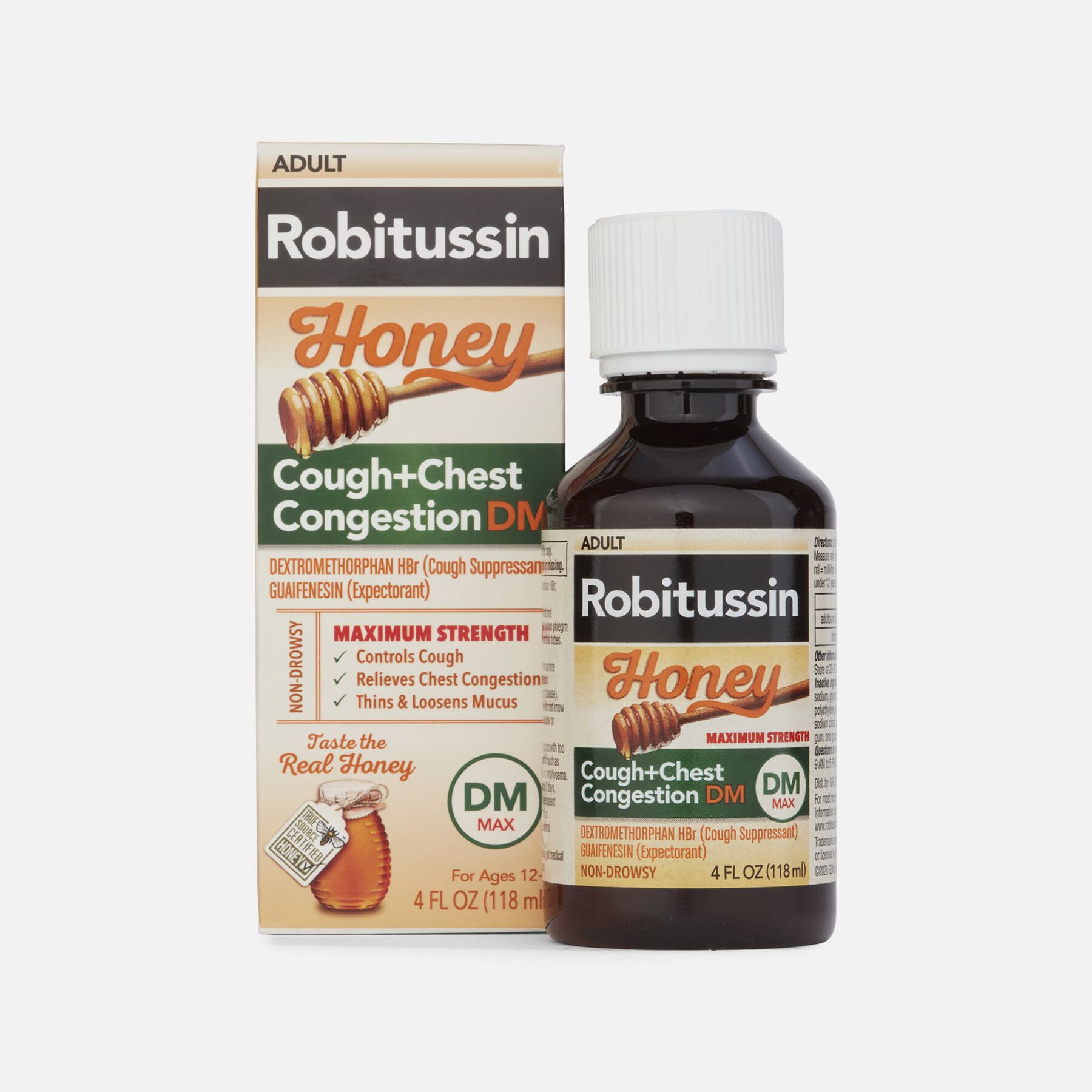 FSA Eligible Robitussin Honey Maximum Strength Cough & Chest Congestion ...