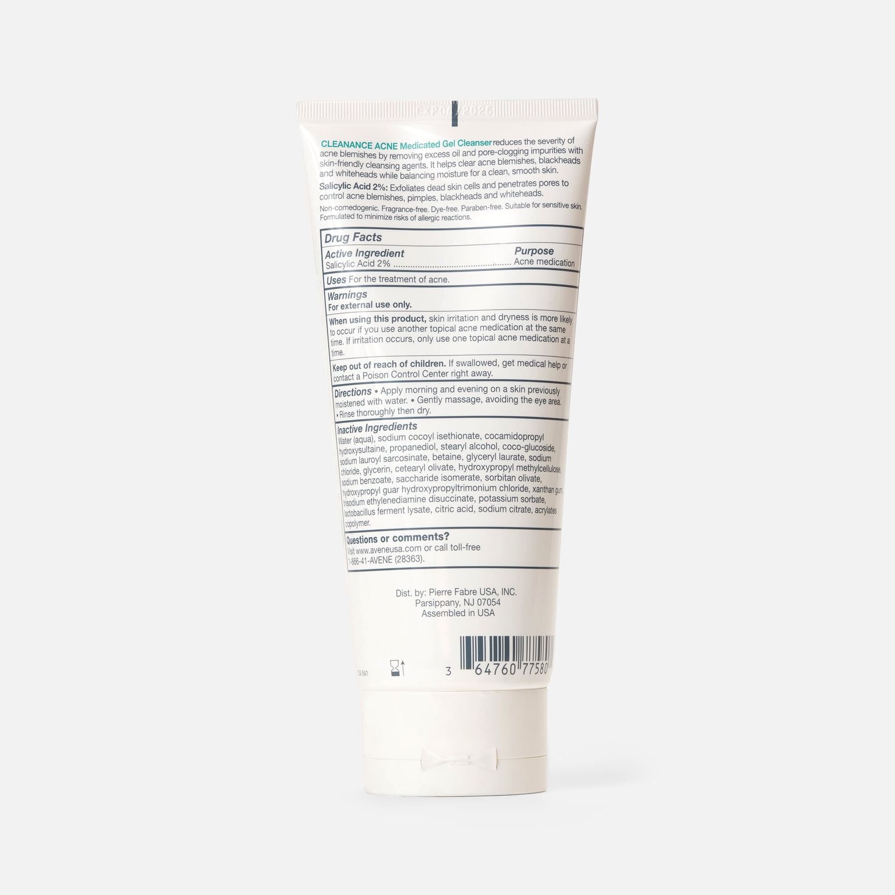 FSA Eligible Avène Cleanance Acne Medicated Clearing Gel Cleanser | FSA ...