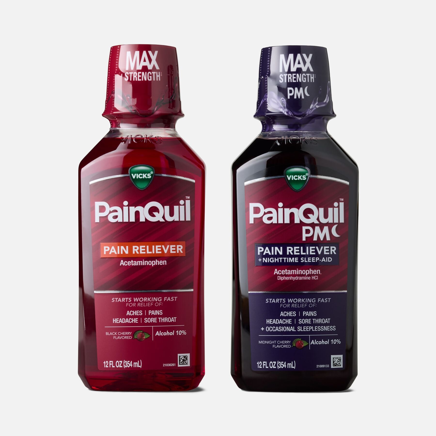 FSA Eligible Vicks PainQuil Pain Relief Liquid, Day & Night Combo Pack ...