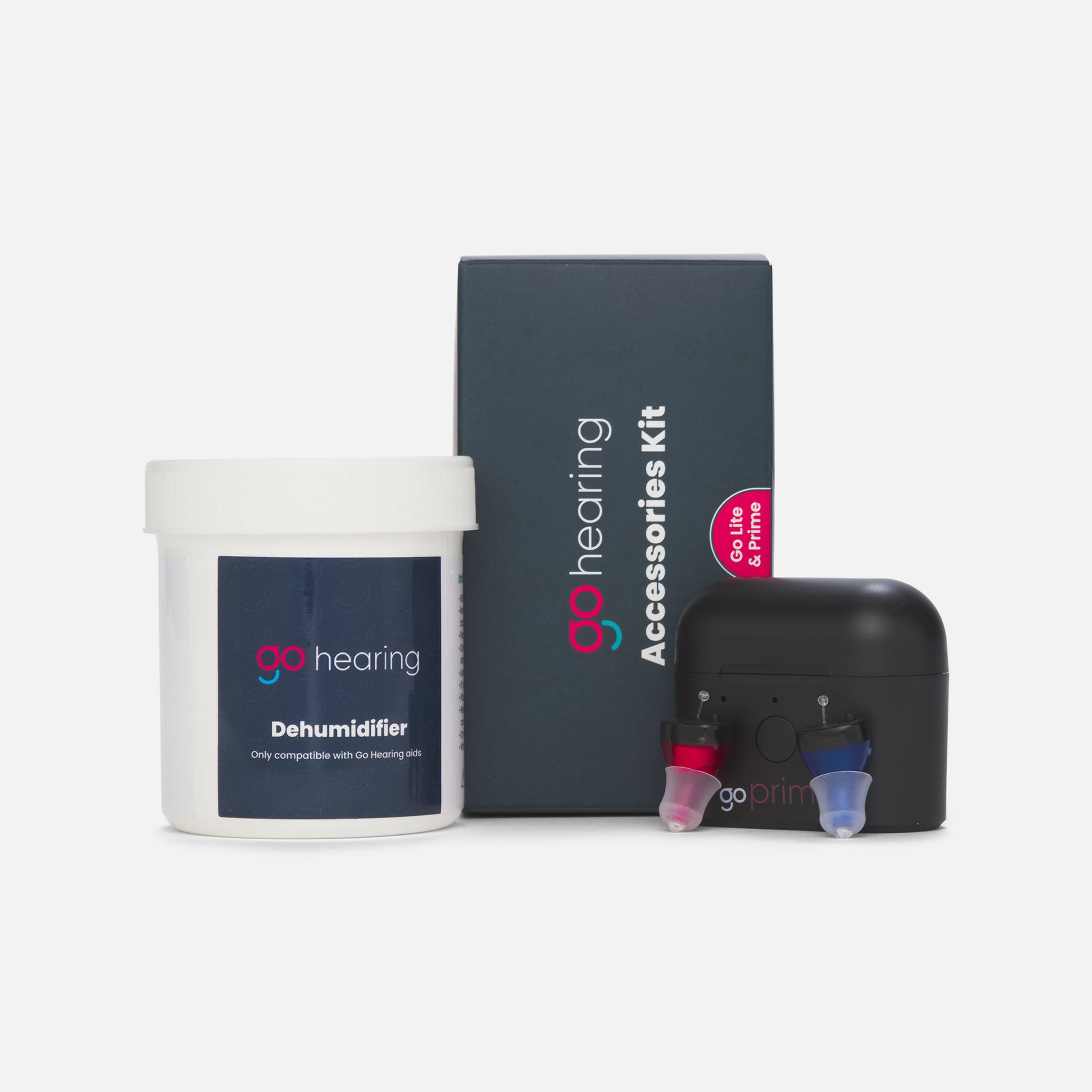 FSA Eligible Go Prime® In-the-Ear OTC Hearing Aid Care Kit Bundle | FSA ...