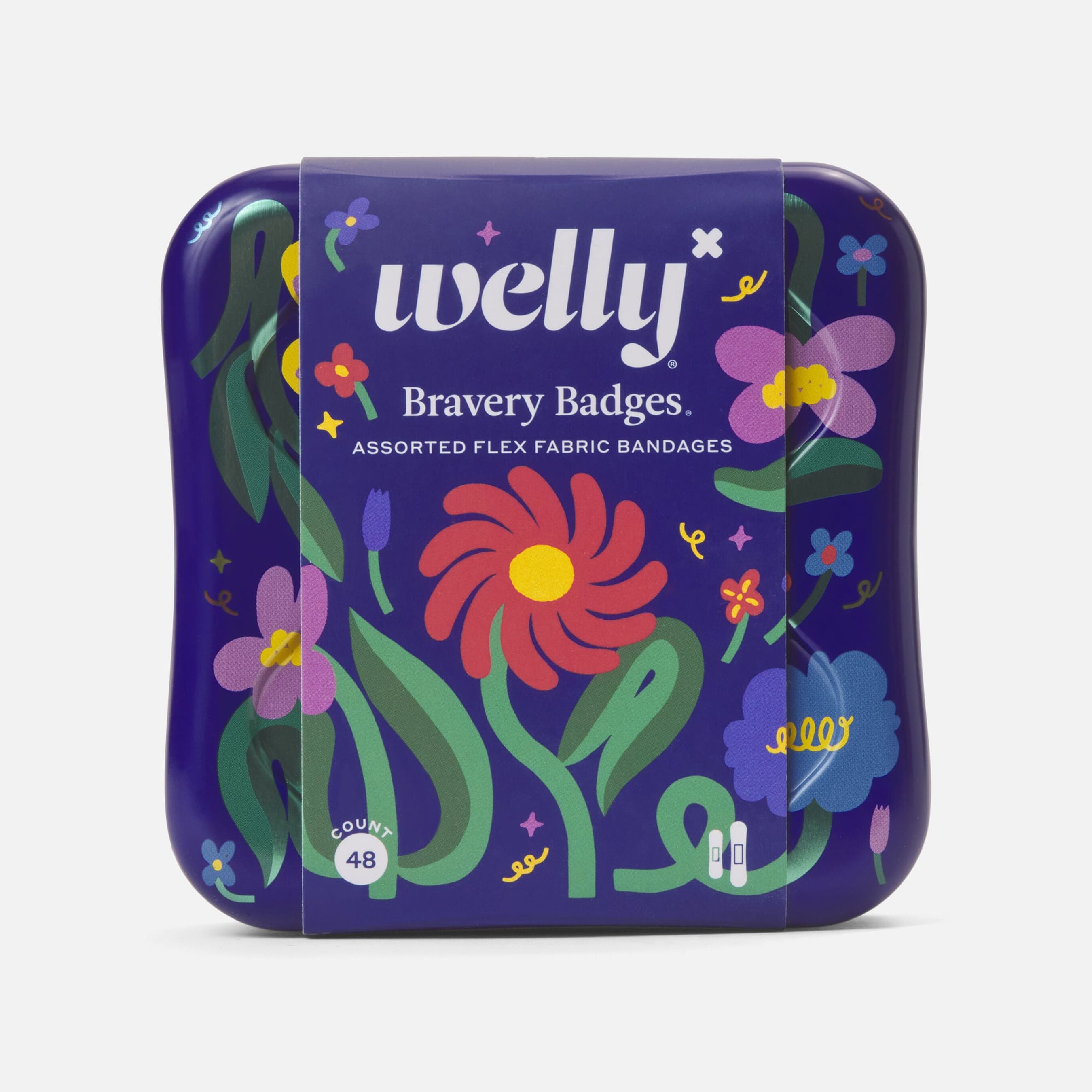 FSA Eligible Welly Bravery Bandages Wonderland Floral, 48 ct. | FSA Store