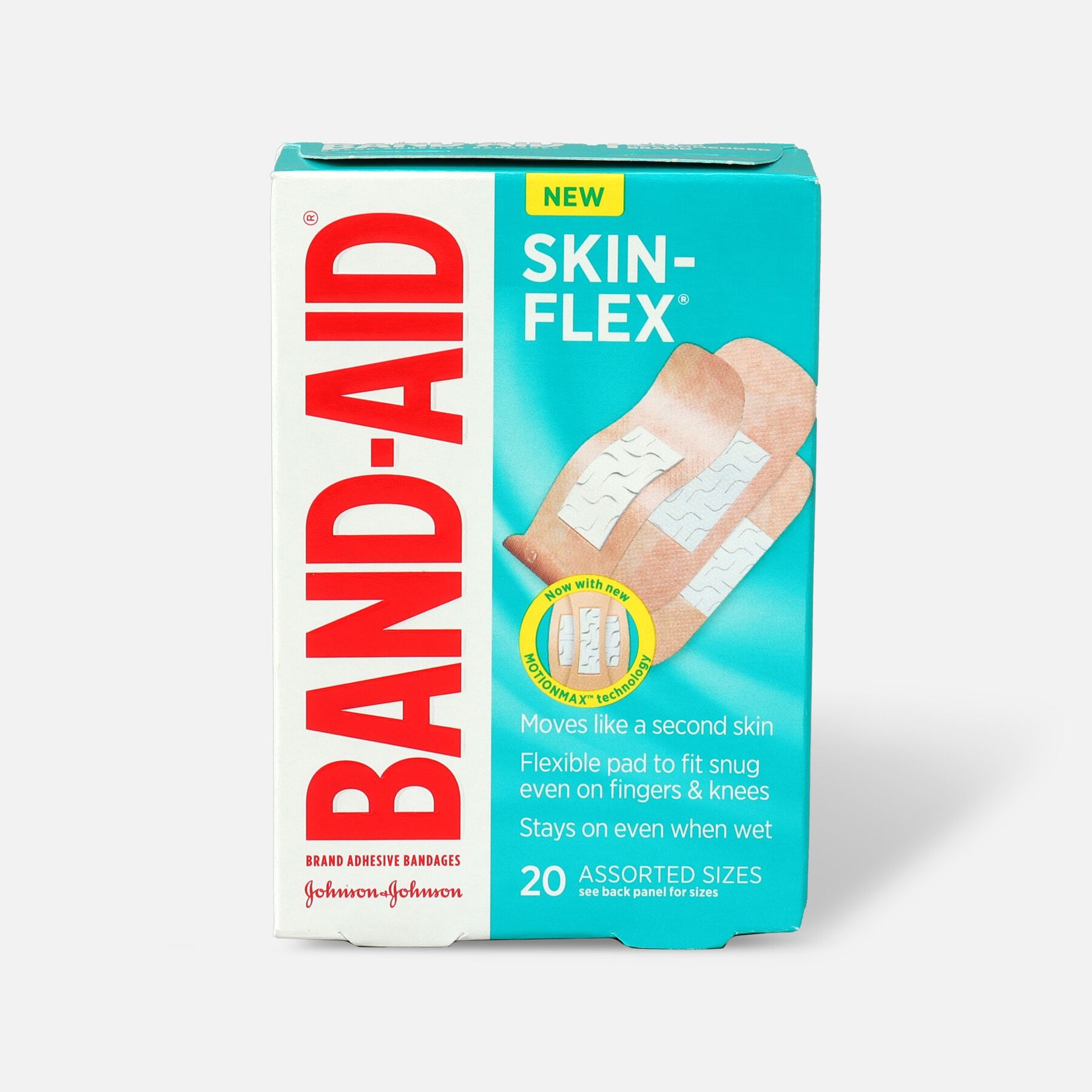 FSA Eligible Band-Aid Skin-Flex Adhesive Bandages, Assorted Sizes | FSA ...