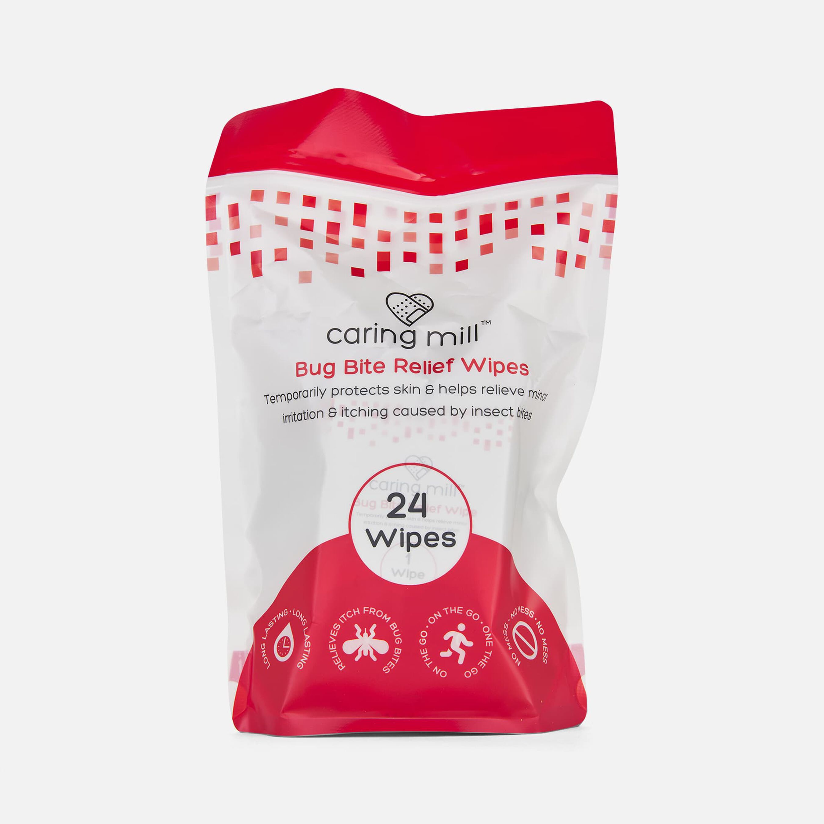 FSA Eligible Caring Mill Bug Bite Relief Wipes, 24 ct. | FSA Store