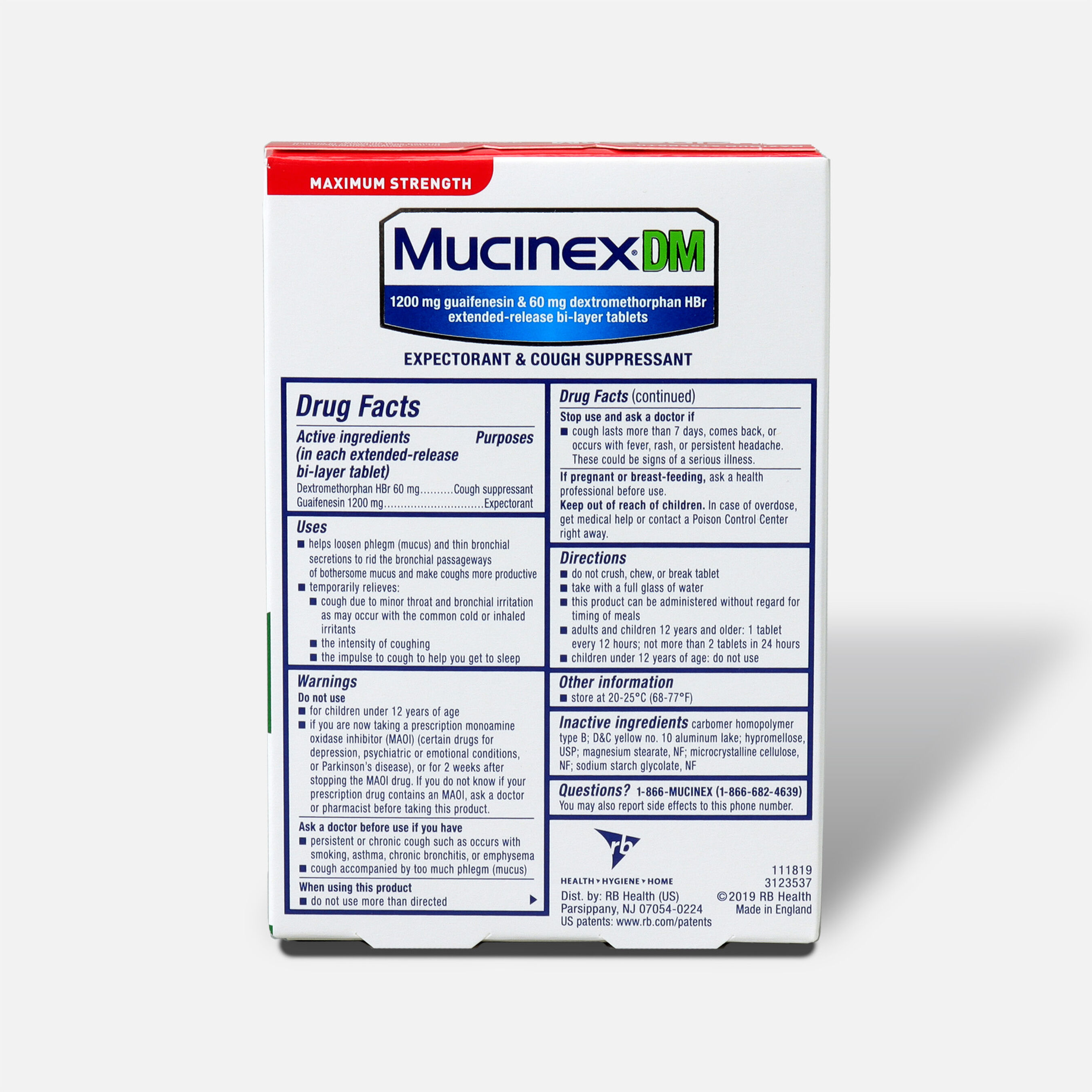 Mucinex Max Strength Extended Release Bi-Layer Tablets, 14 ct.