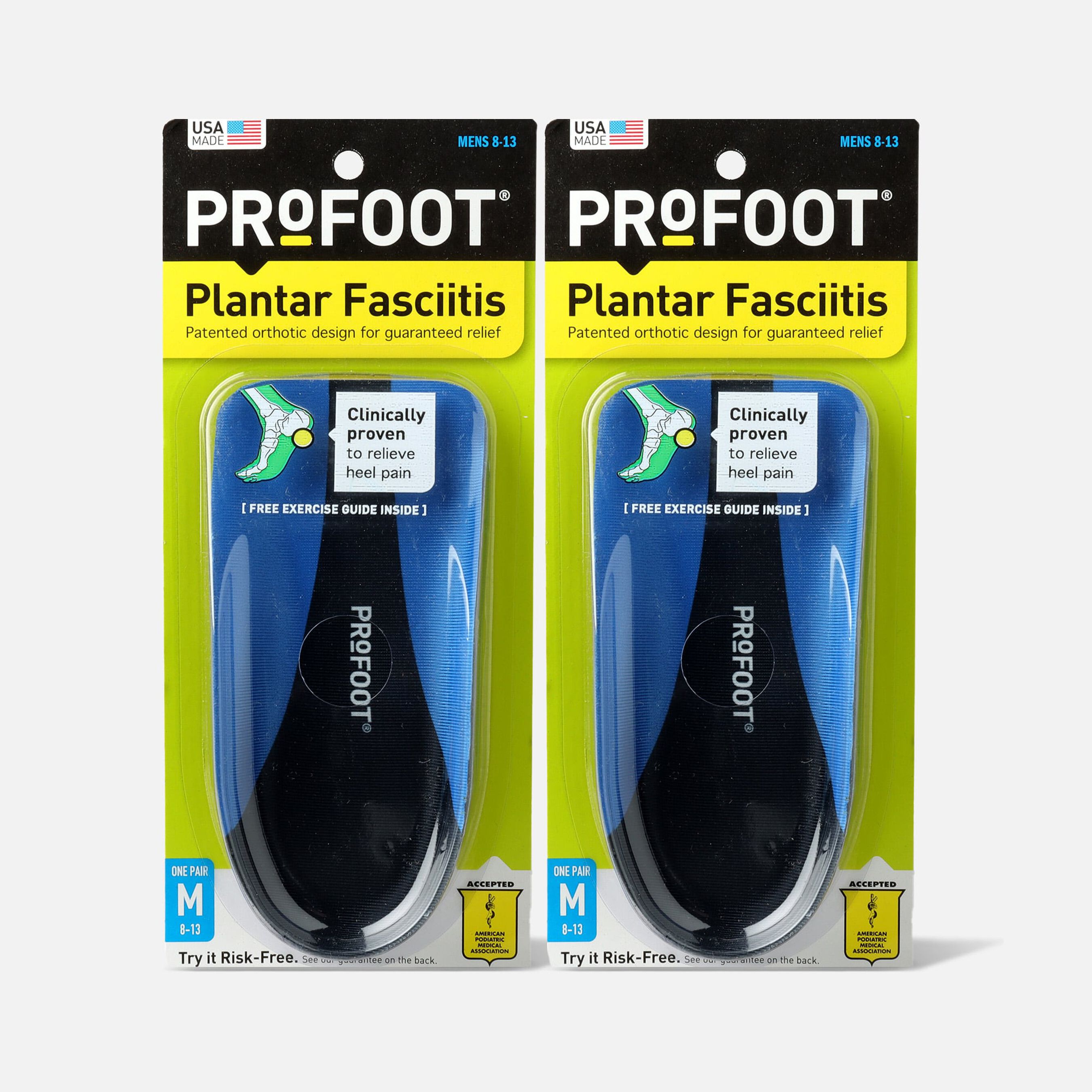 FSA Eligible ProFoot Plantar Fasciitis Insoles for Men (2-Pack) | FSA Store