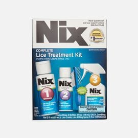 FSA Eligible Nix Complete Lice Treatment Kit with Lice Killing Spray ...