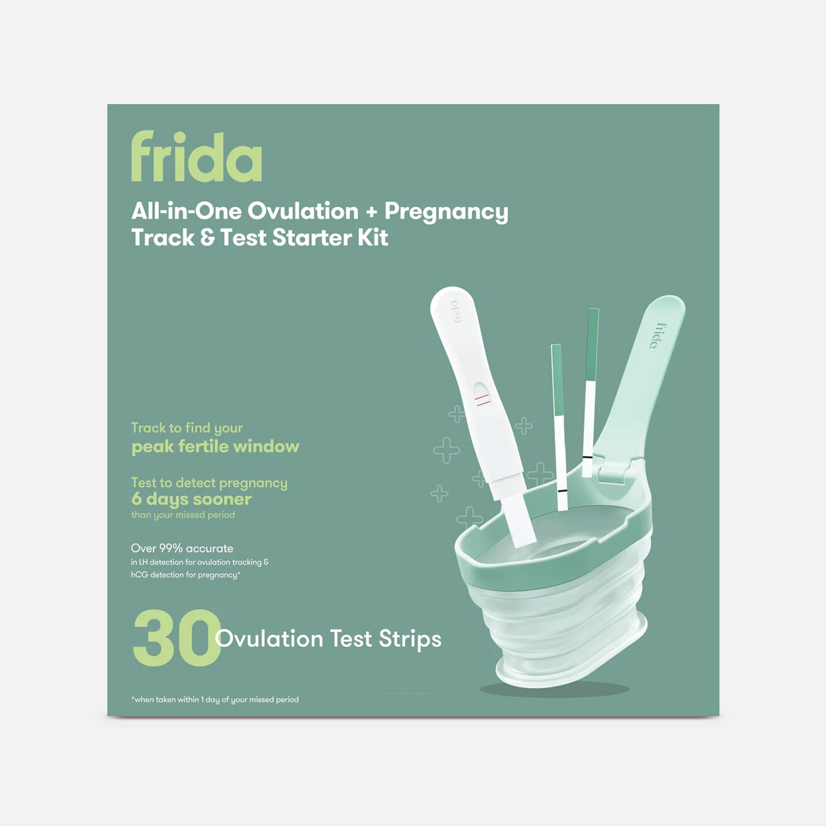 FSA Eligible Frida Fertility Ovulation and Pregnancy Test and Track Set ...