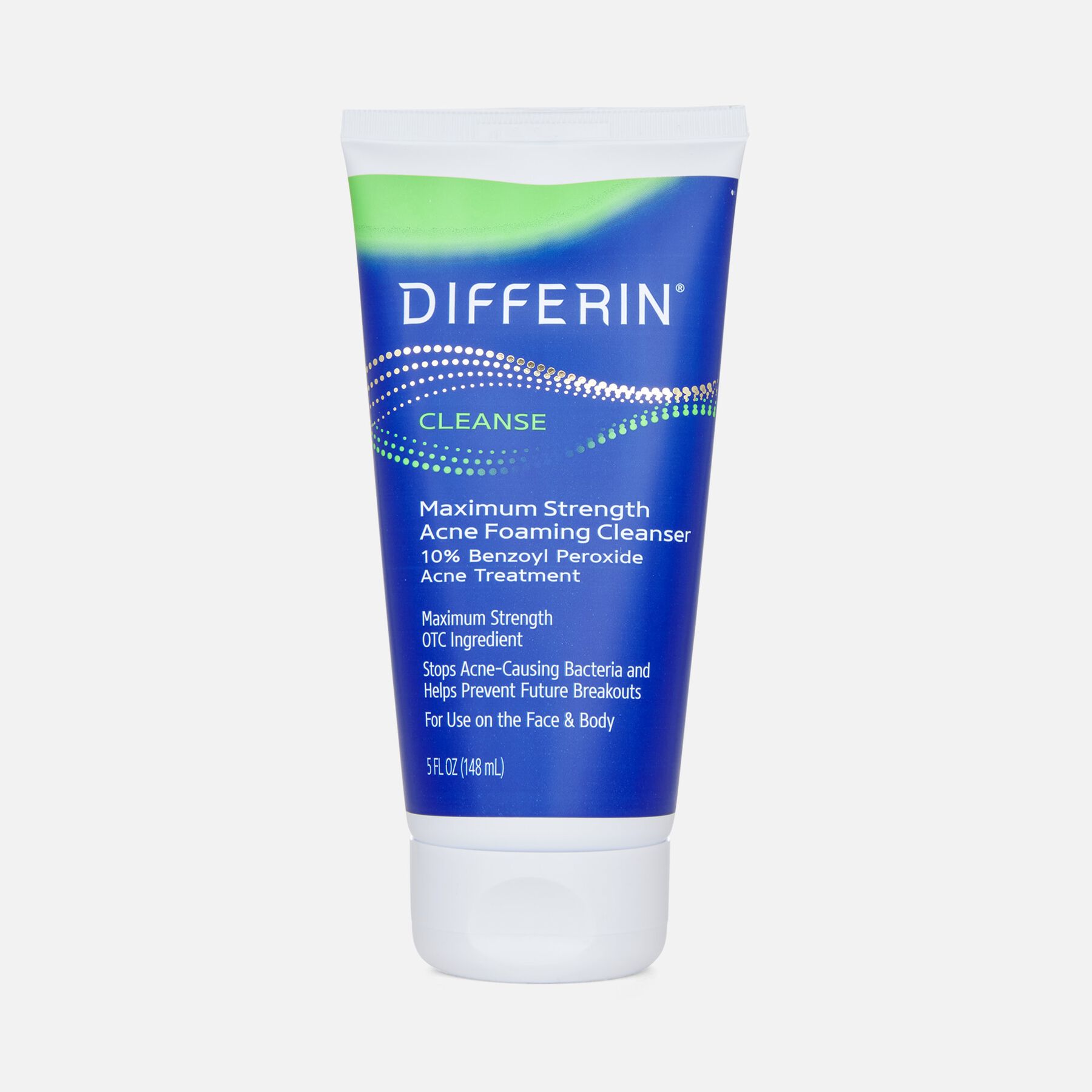FSA Eligible Differin Maximum Strength Acne Foaming Cleanser, 5 oz ...