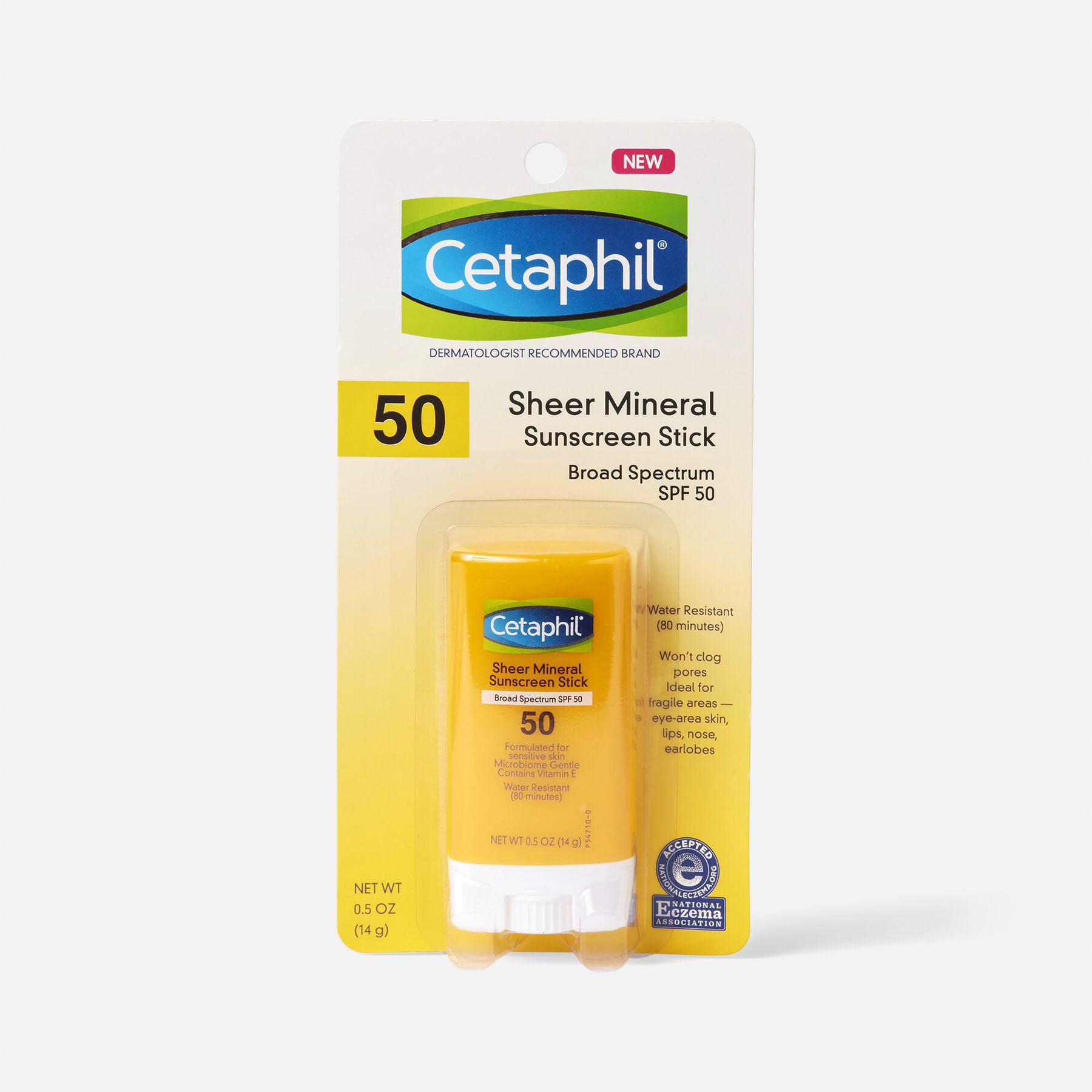 Cetaphil Sun Sheer Mineral Sunscreen Stick for Face and Body, SPF 50 ...