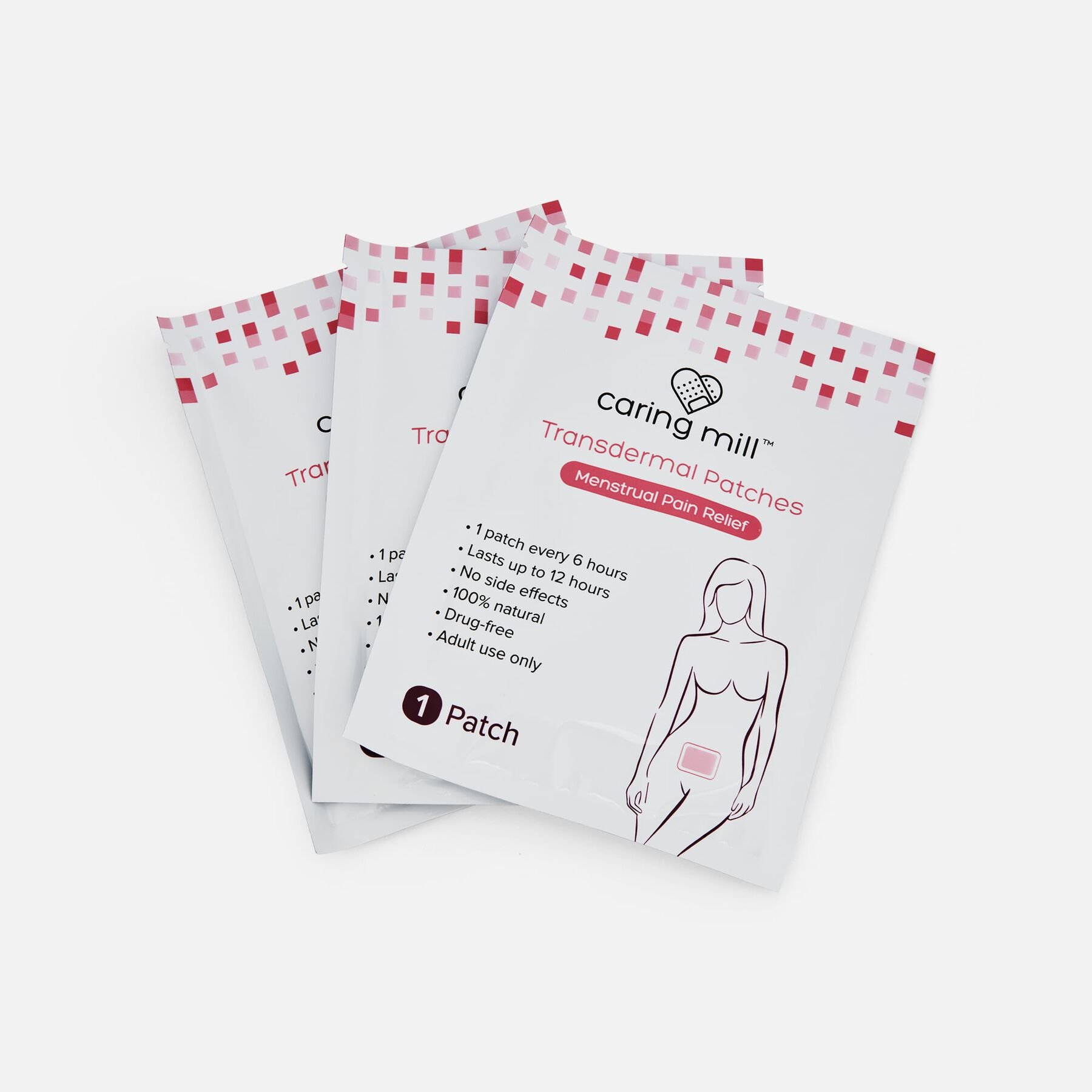 FSA Eligible Caring Mill Heating Patch for Menstrual Cramps, 6 ct ...