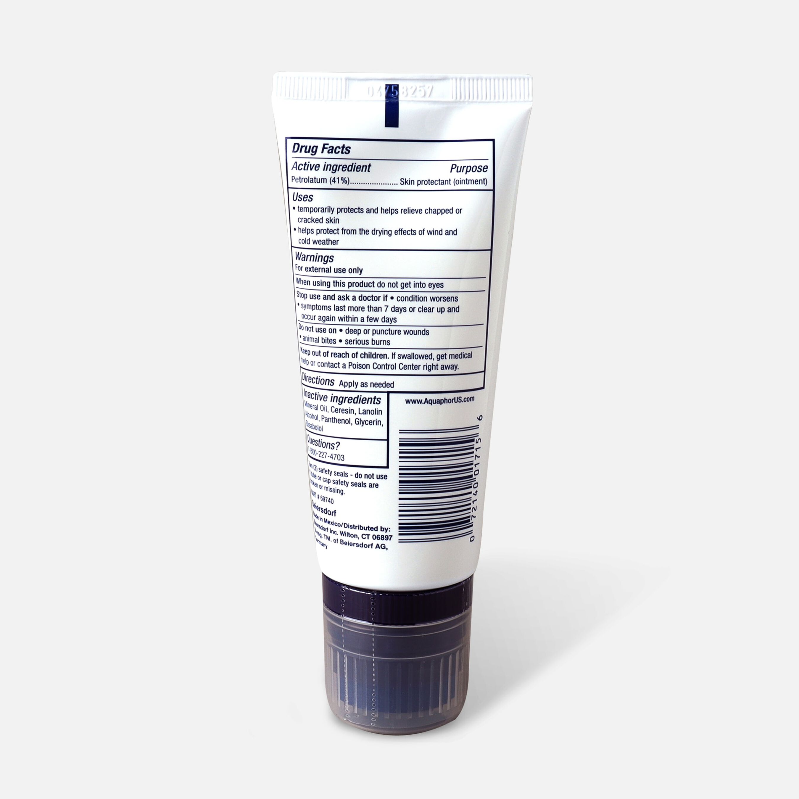 Aquaphor Healing Ointment with Touch-Free Applicator, 3 oz.