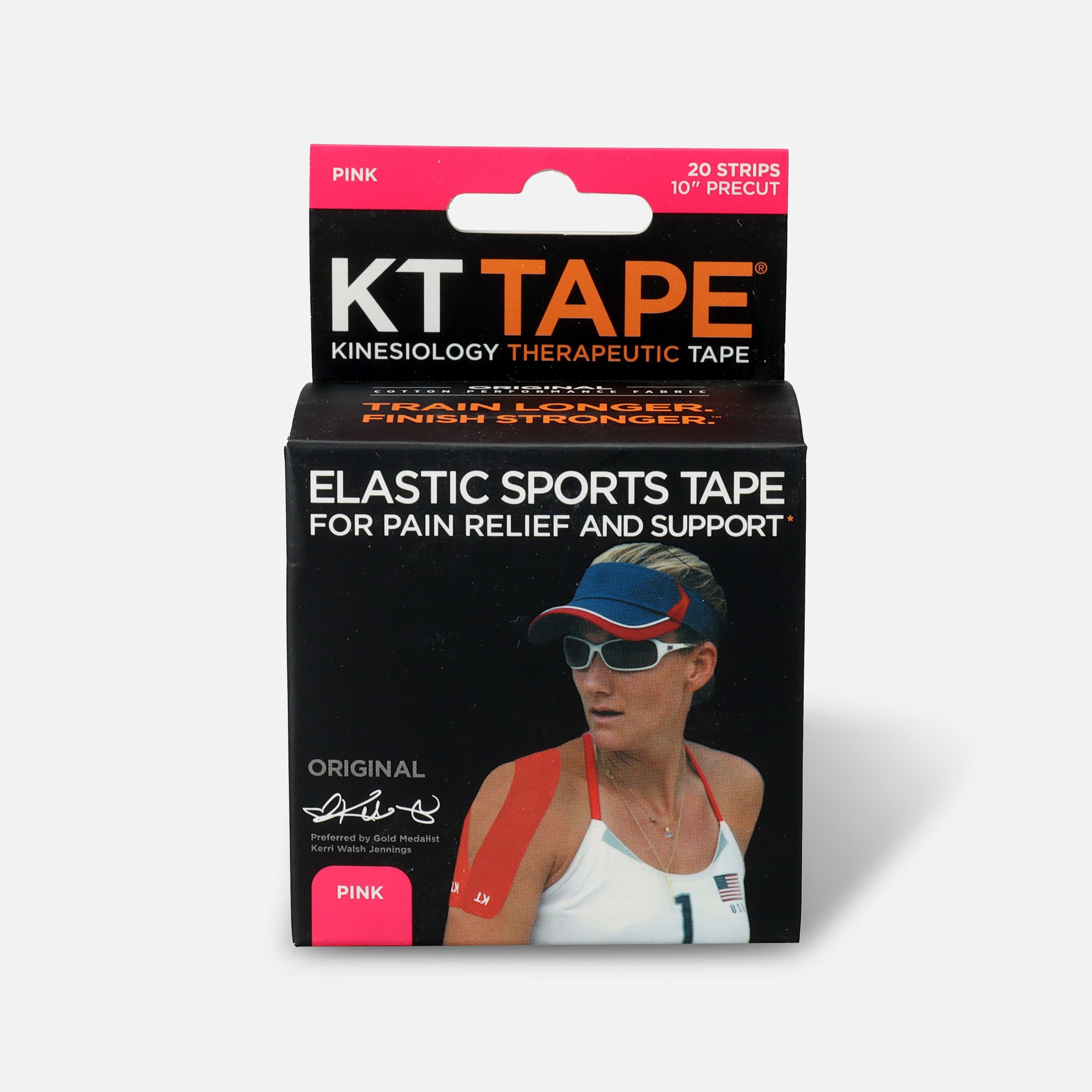 KT TAPE Original, Pre-cut, 20 Strip, Cotton