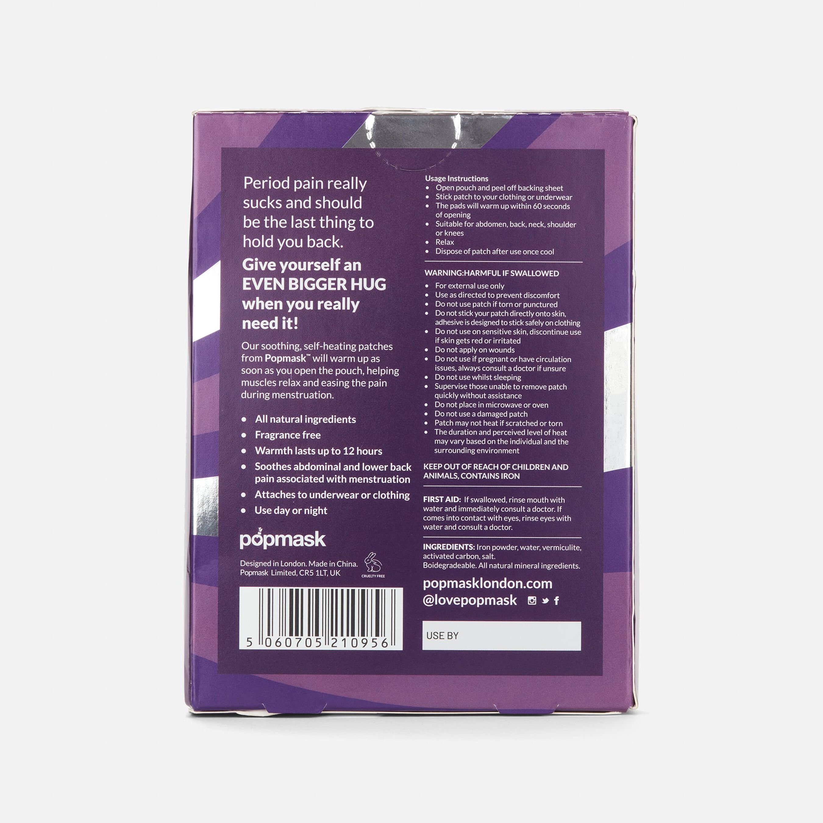 FSA Eligible POPMASK Even Bigger Hug Self-Heating Patches, 3 ct. | FSA ...