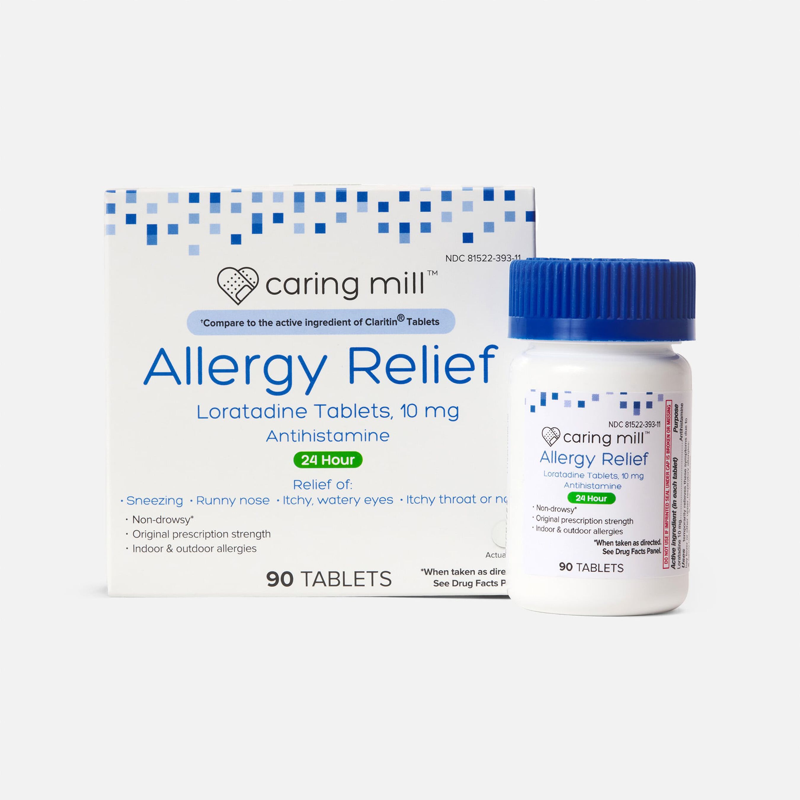 Caring Mill™ Allergy Relief Loratadine Tablets, 90 ct.