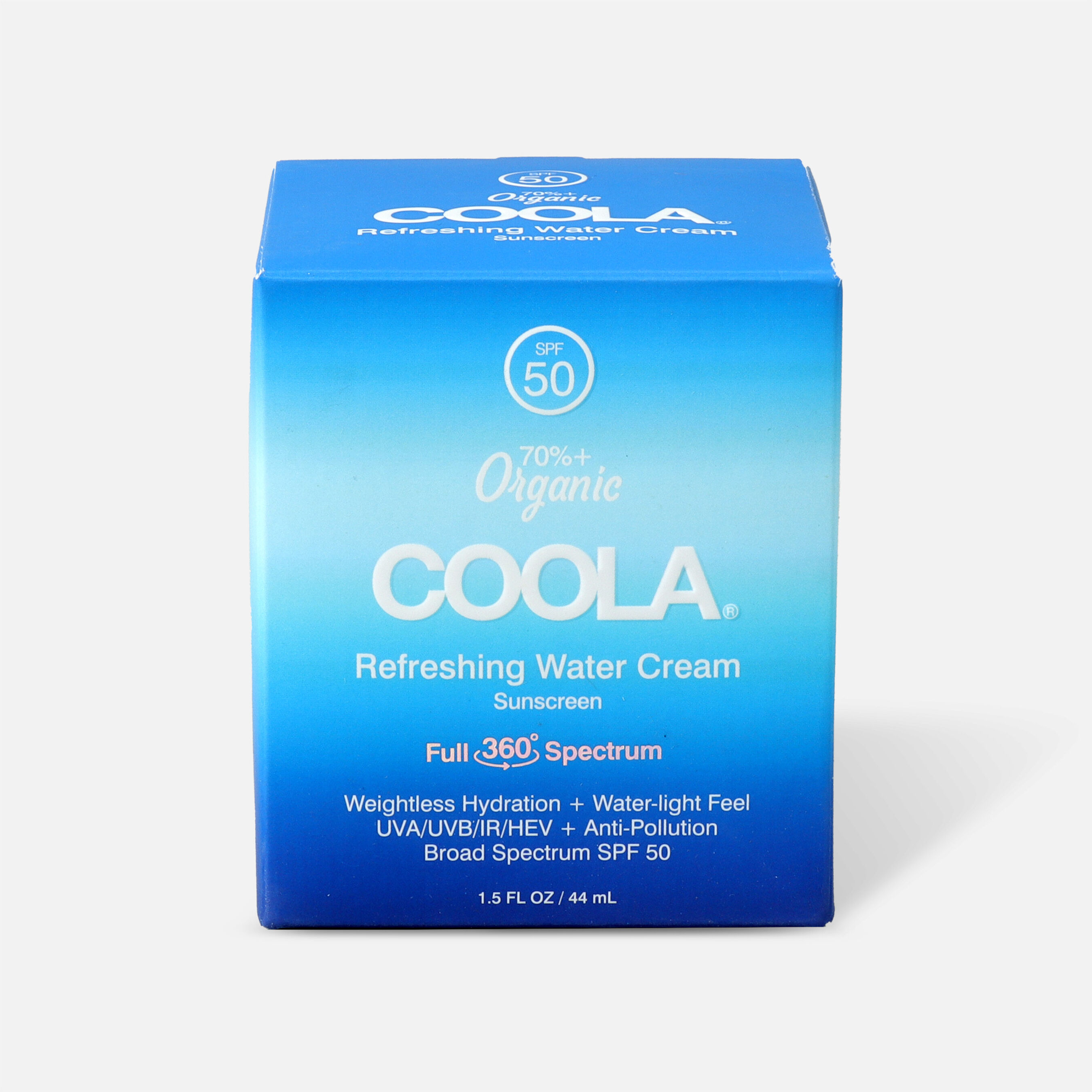 Coola Refreshing Water Cream Sunscreen SPF 50, 1.5 oz.