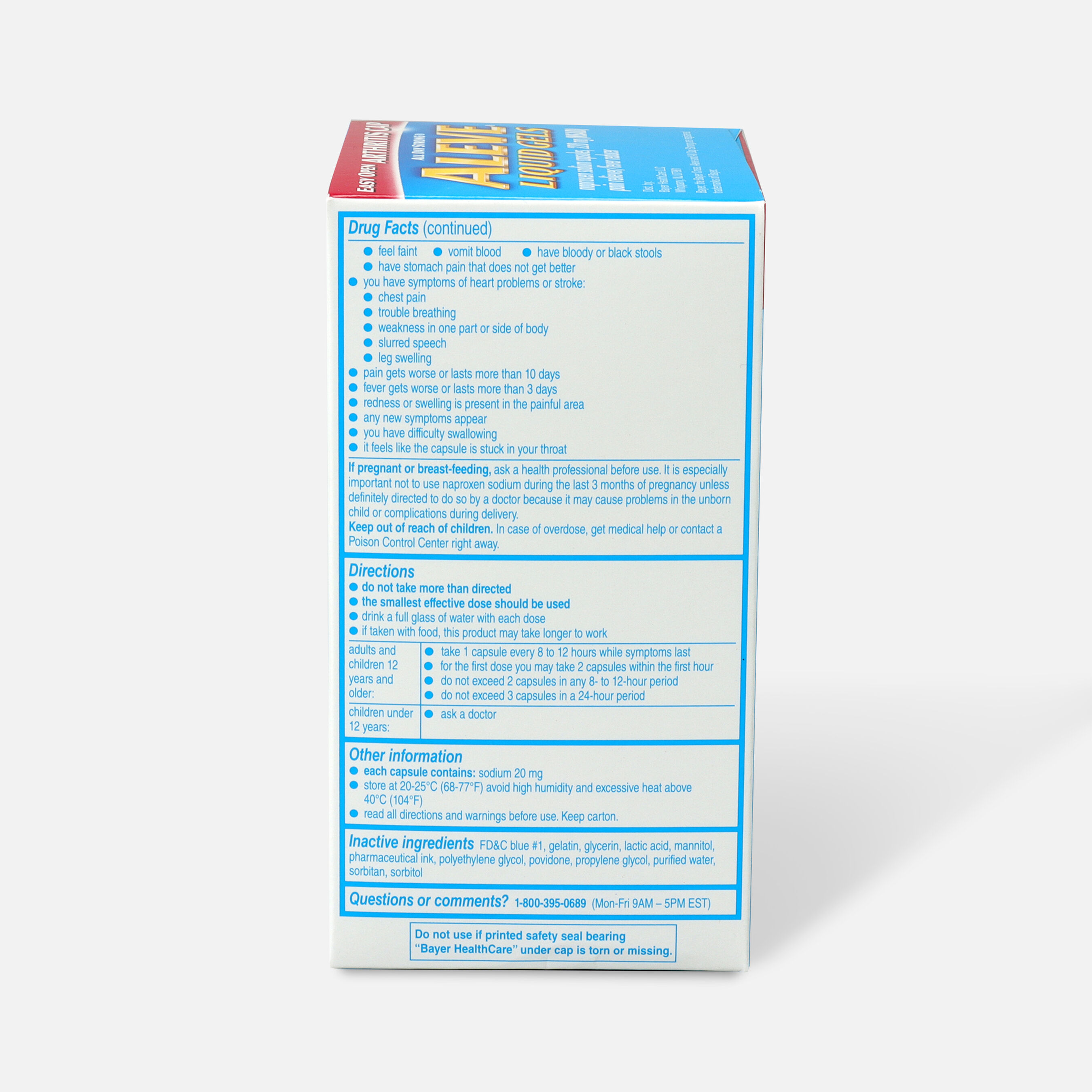 Aleve Arthritis Liquid Gels, Easy Open Cap, 80 ct.