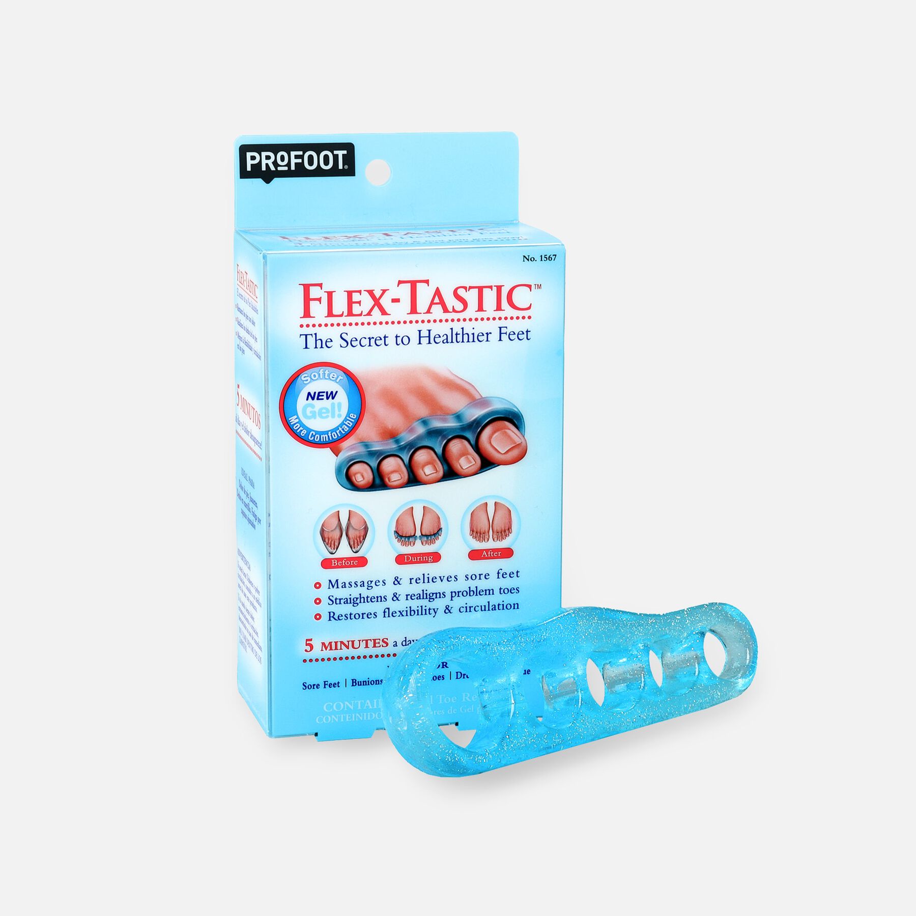 FSA Eligible Profoot Care Flex-Tastic, Gel Toe Relaxers | FSA Store