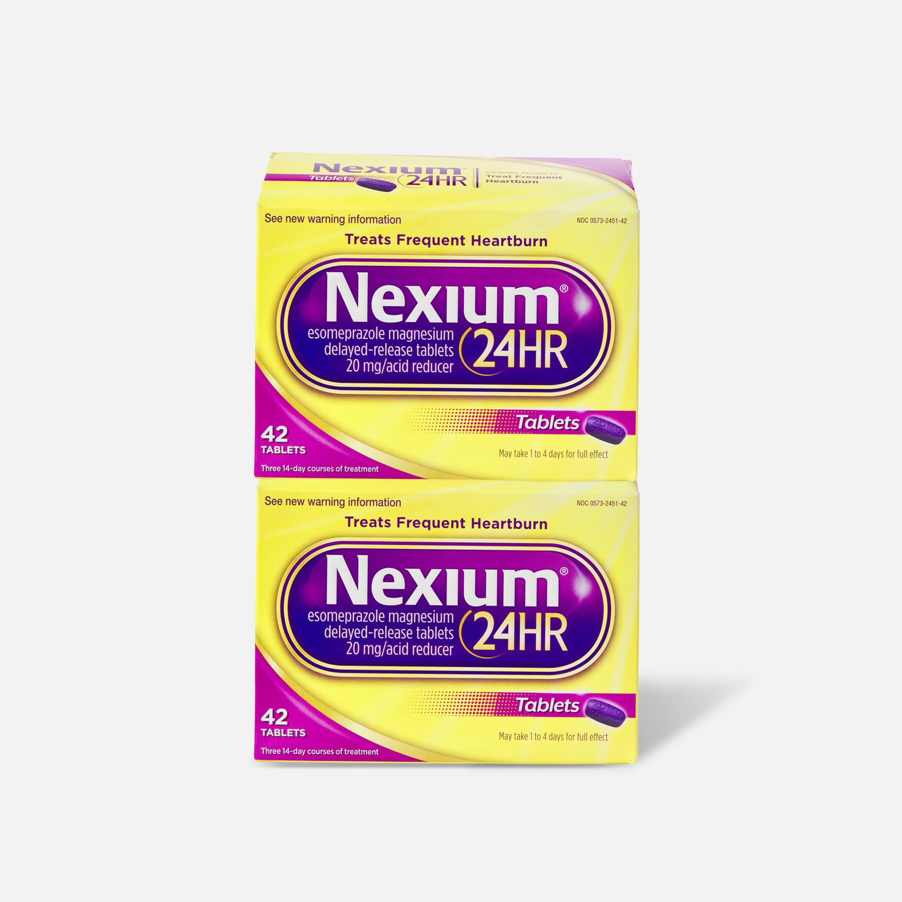 Nexium 24HR Capsules, 42 ct. (2-Pack)