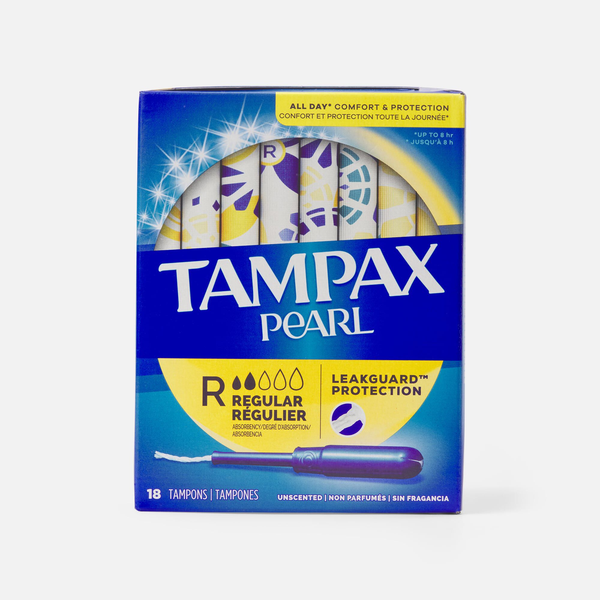 FSA Eligible Tampax Pearl Tampons Regular Absorbency 18 ct. FSA Store