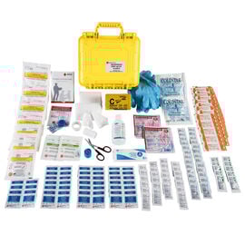 FSA Eligible Genuine First Aid Waterproof First Aid Kit Class B ANSI ...