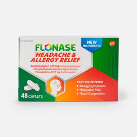 FSA Eligible Flonase Headache and Allergy Relief Caplets with ...