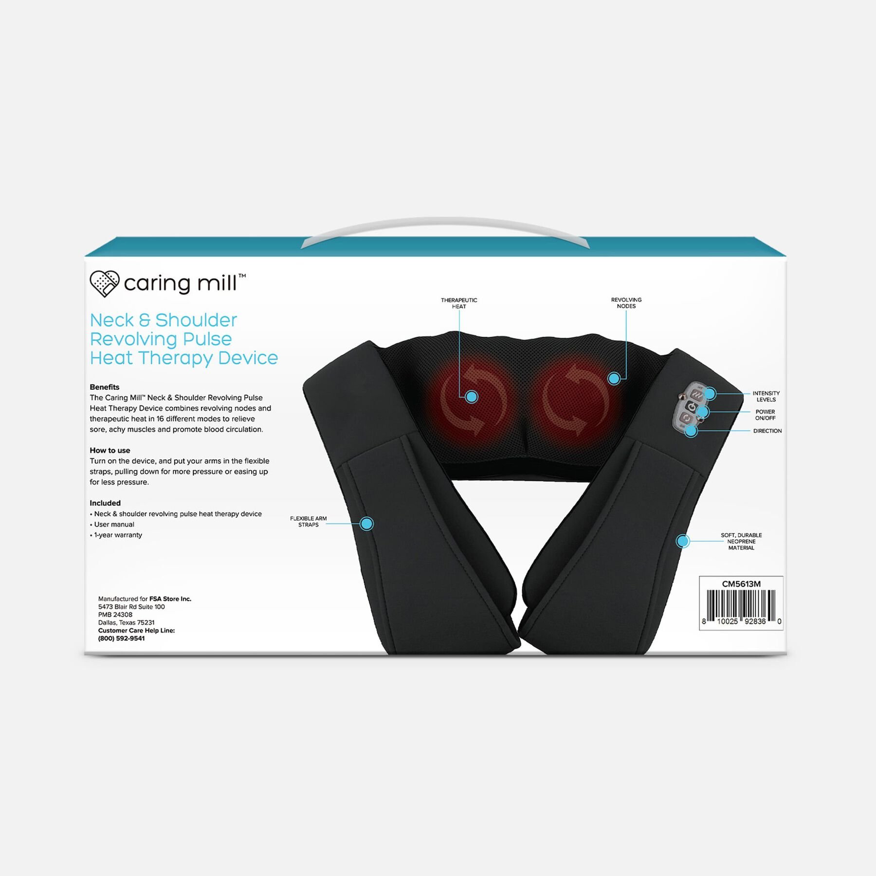 FSA Eligible Caring Mill™ Neck and Shoulder Revolving Pulse Heat ...