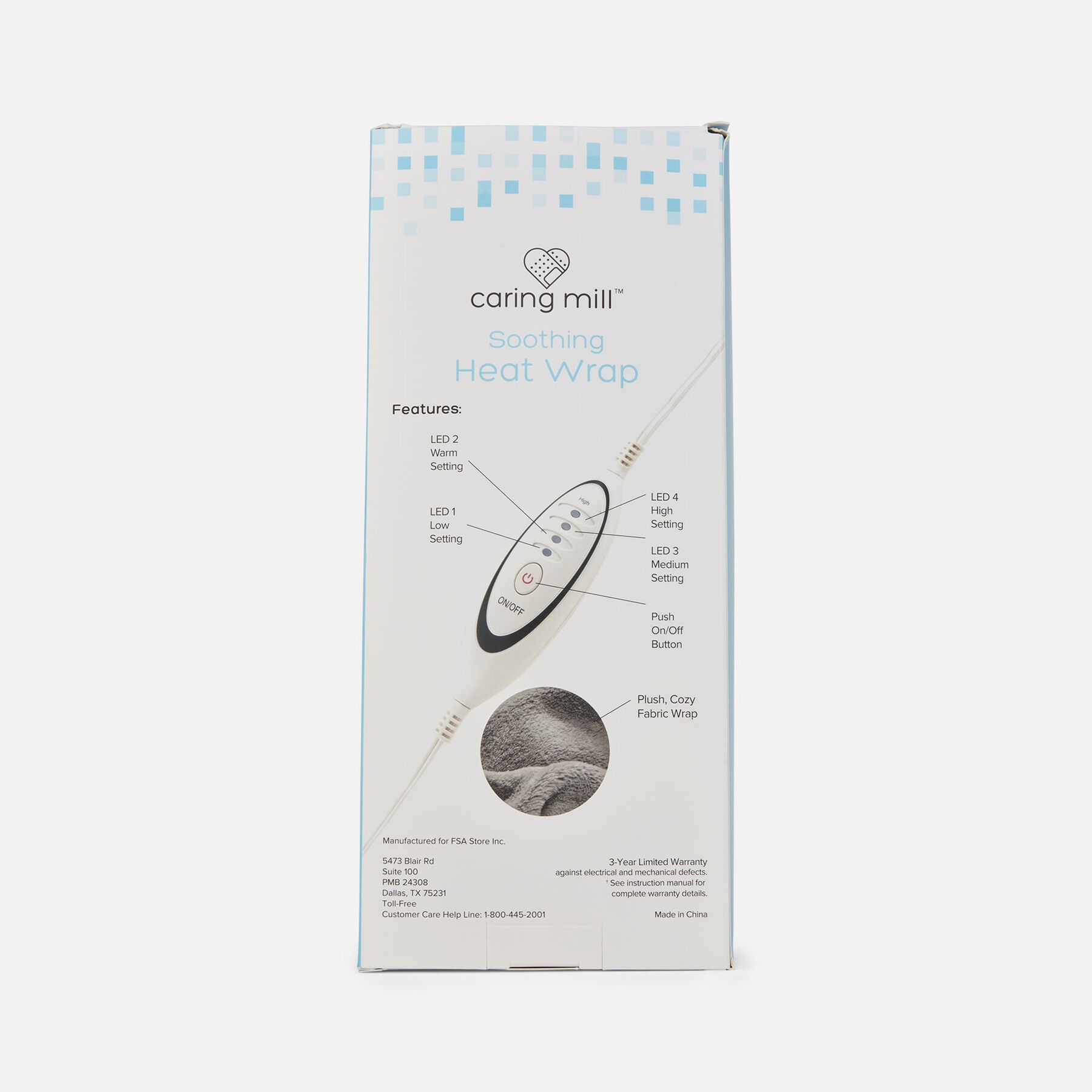 FSA Eligible Caring Mill Electric Soothing Heat Wrap for Pain Relief 24 ...