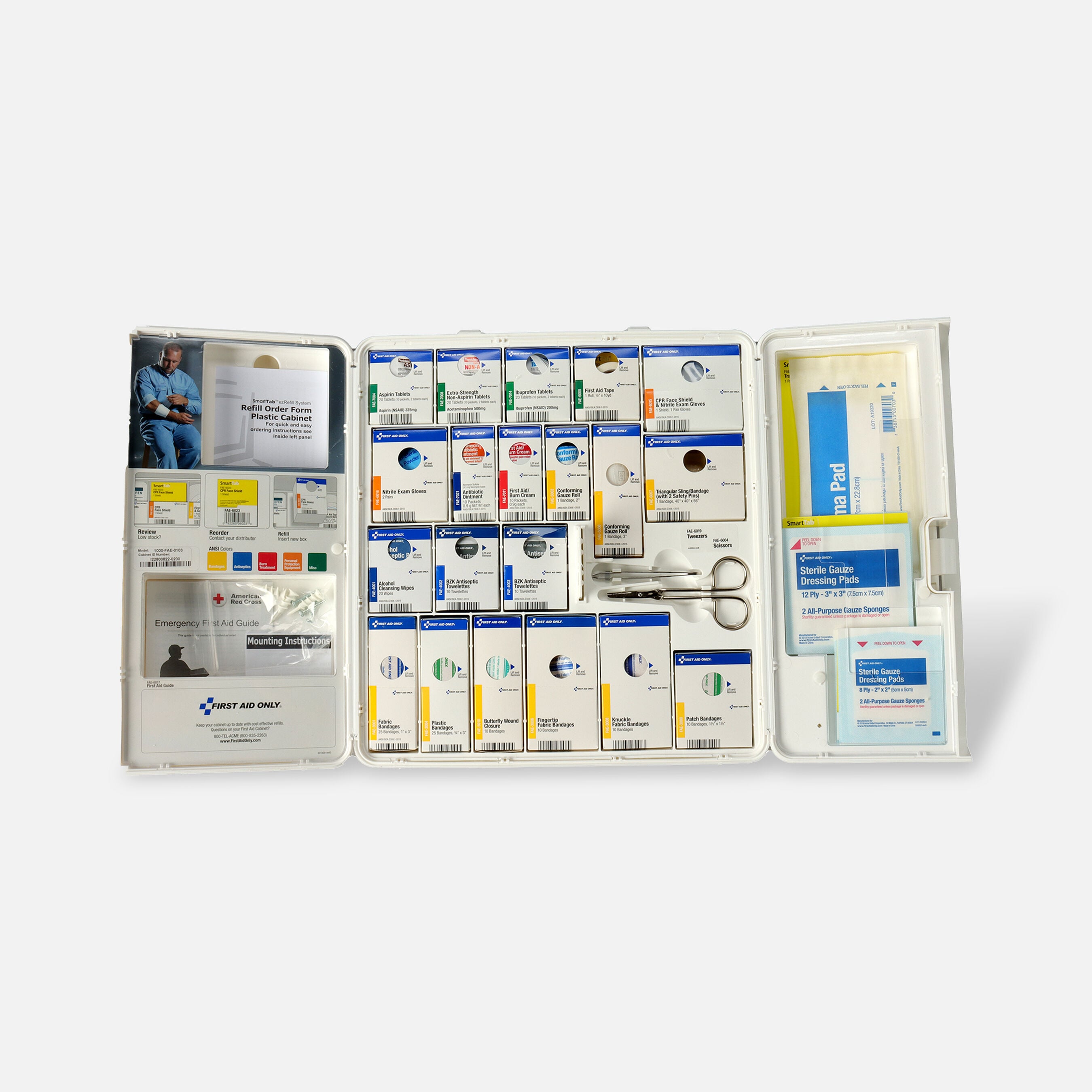 FSA Eligible Large Smart-Compliance First Aid Cabinet, 275 pcs | FSA Store