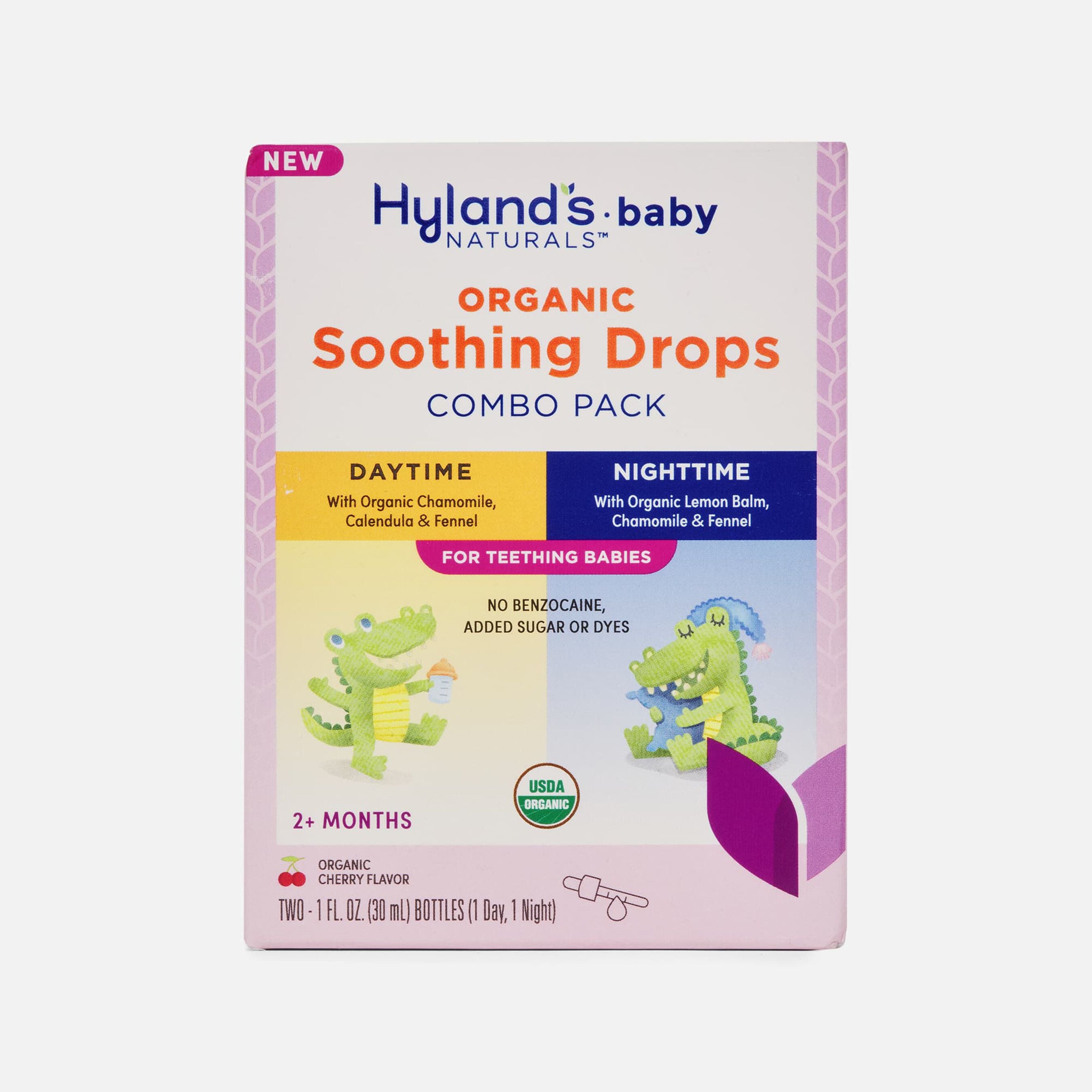 FSA Eligible Hyland's Baby Organic Soothing Drops Day & Night Combo ...