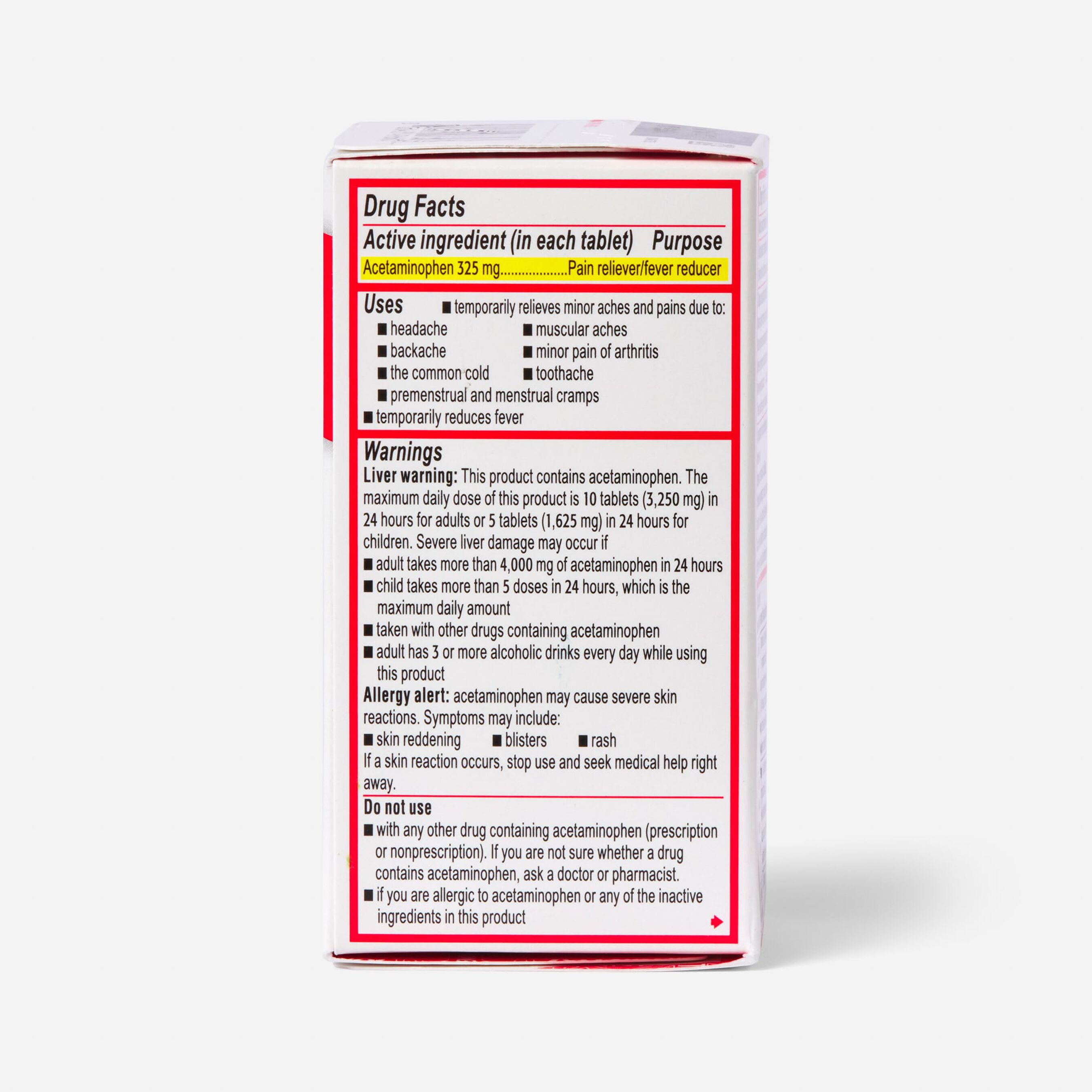 Tylenol Regular Strength Tablets, 100 ct.
