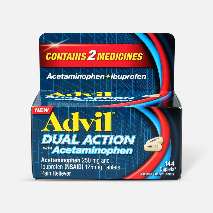 Advil Dual Action Coated Tablets, Acetaminophen + Ibuprofen