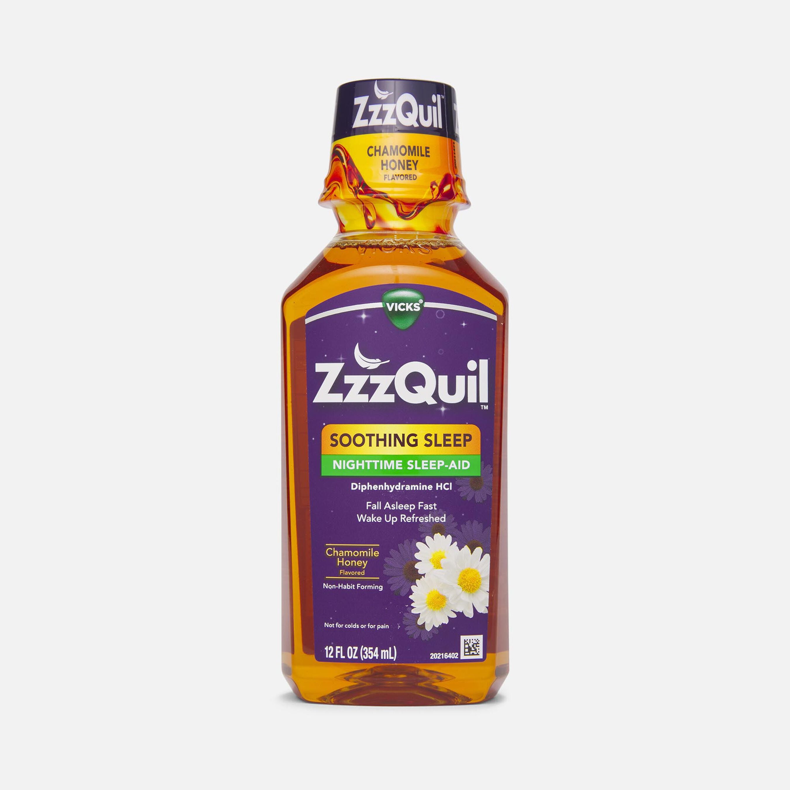 FSA Eligible Vicks ZzzQuil Soothing Sleep Nighttime Sleep-Aid Liquid ...