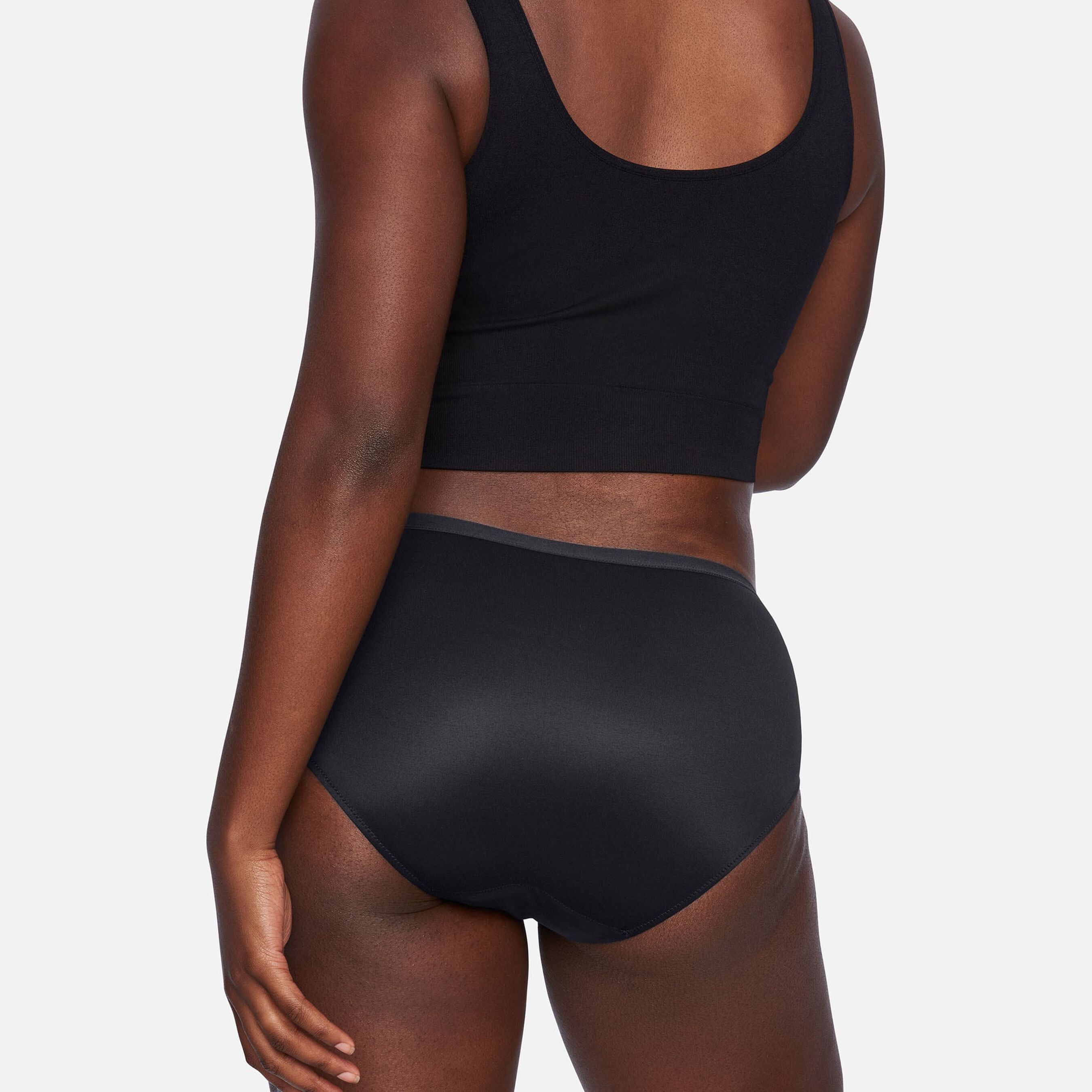 FSA Eligible Thinx For All Leaks Signature Very Light Hiphugger Incontinence Underwear, Black, L ...