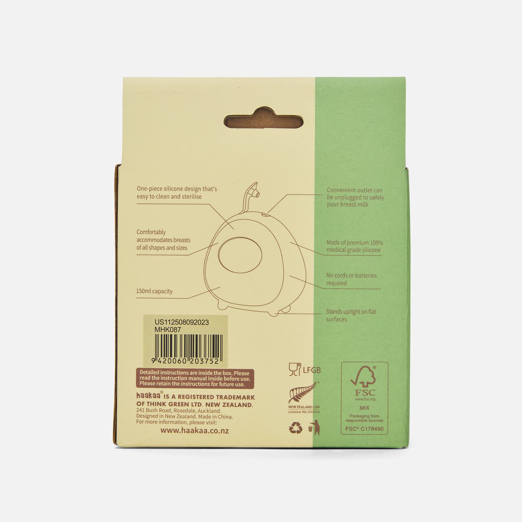 FSA Eligible Haakaa Ladybug Silicone Breast Milk Collector, 5 fl oz ...