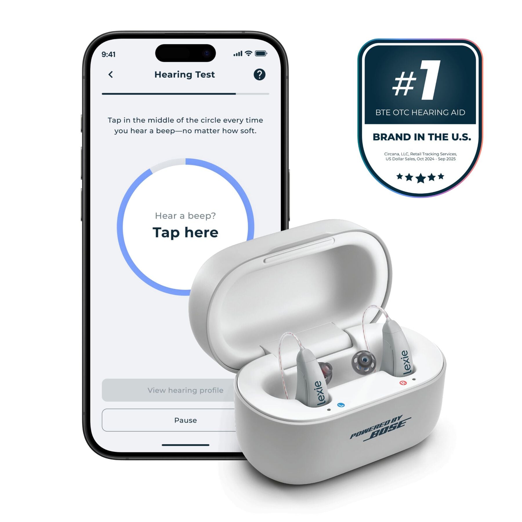 FSA Eligible Lexie B2 Plus Self-Fitting OTC Hearing Aids Powered by ...