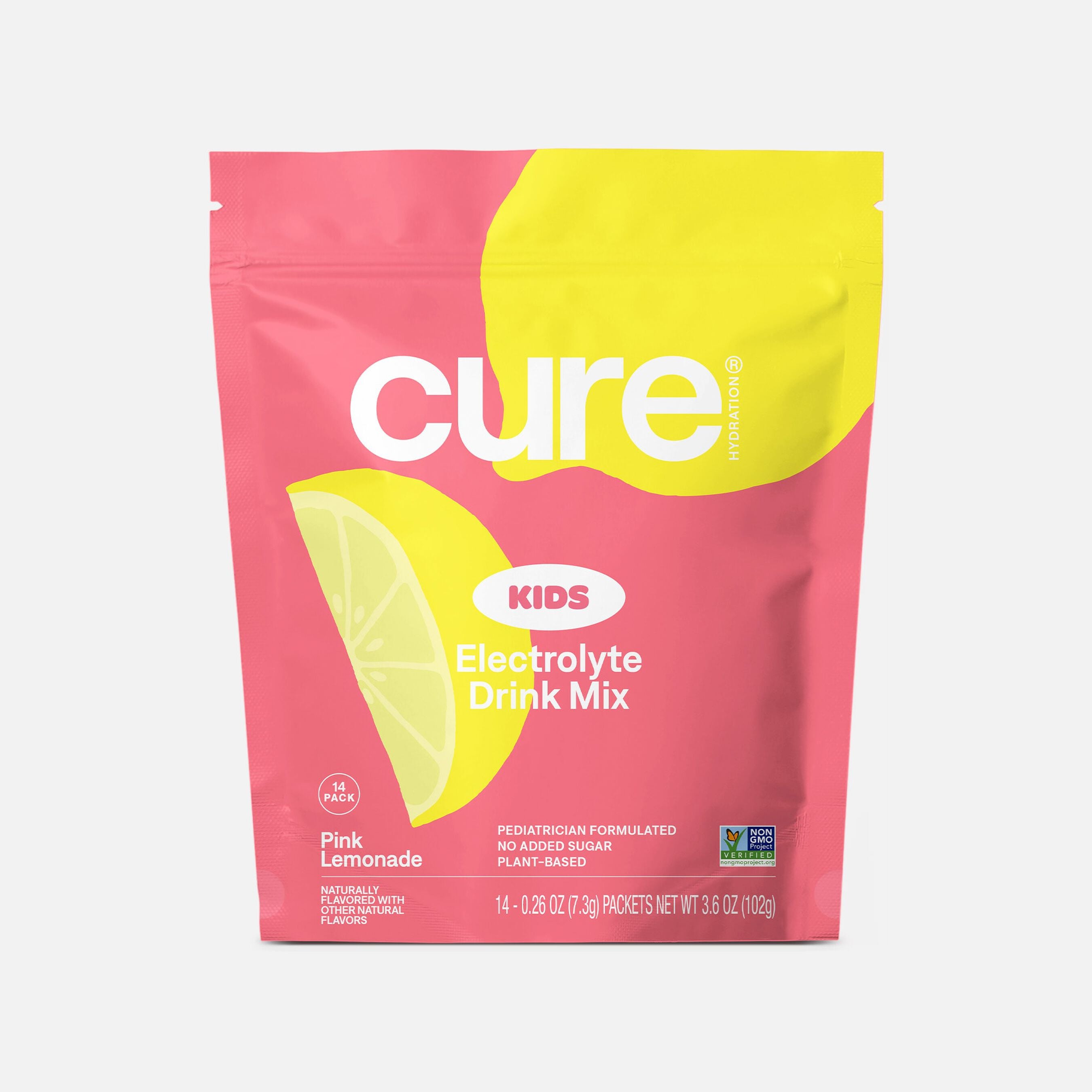 FSA Eligible Cure Kids Hydrating Electrolyte Drink Mix Pouches, Pink ...