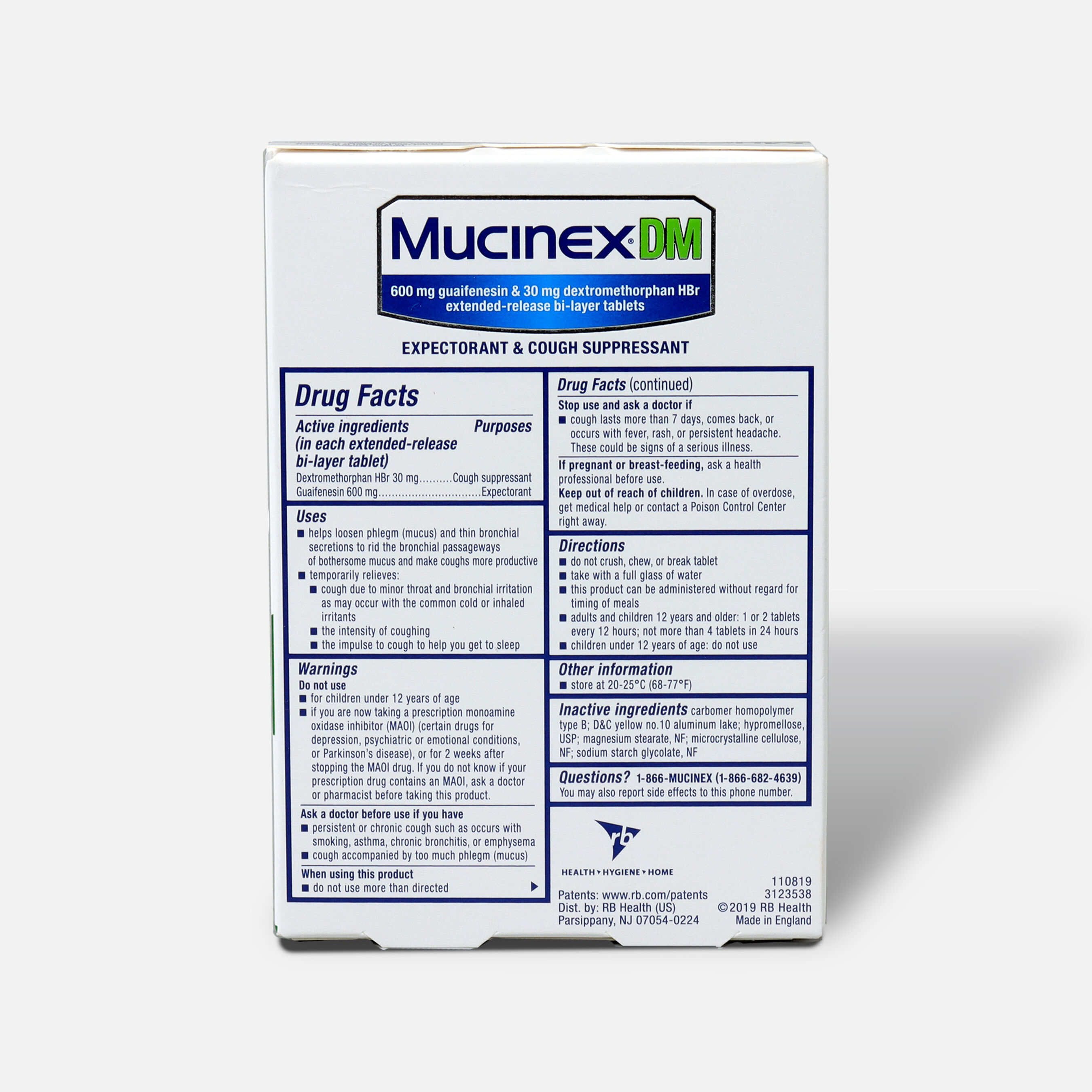 Mucinex Extended Release Bi-Layer Tablets, 20 ct.