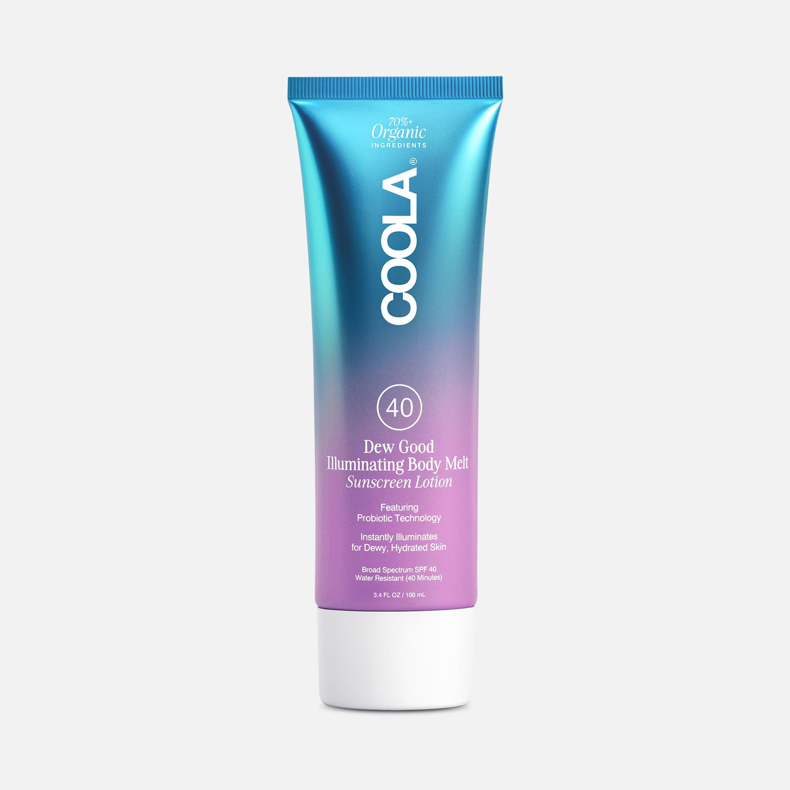 FSA Eligible COOLA Dew Good Illuminating Body Melt SPF 40 Sunscreen ...