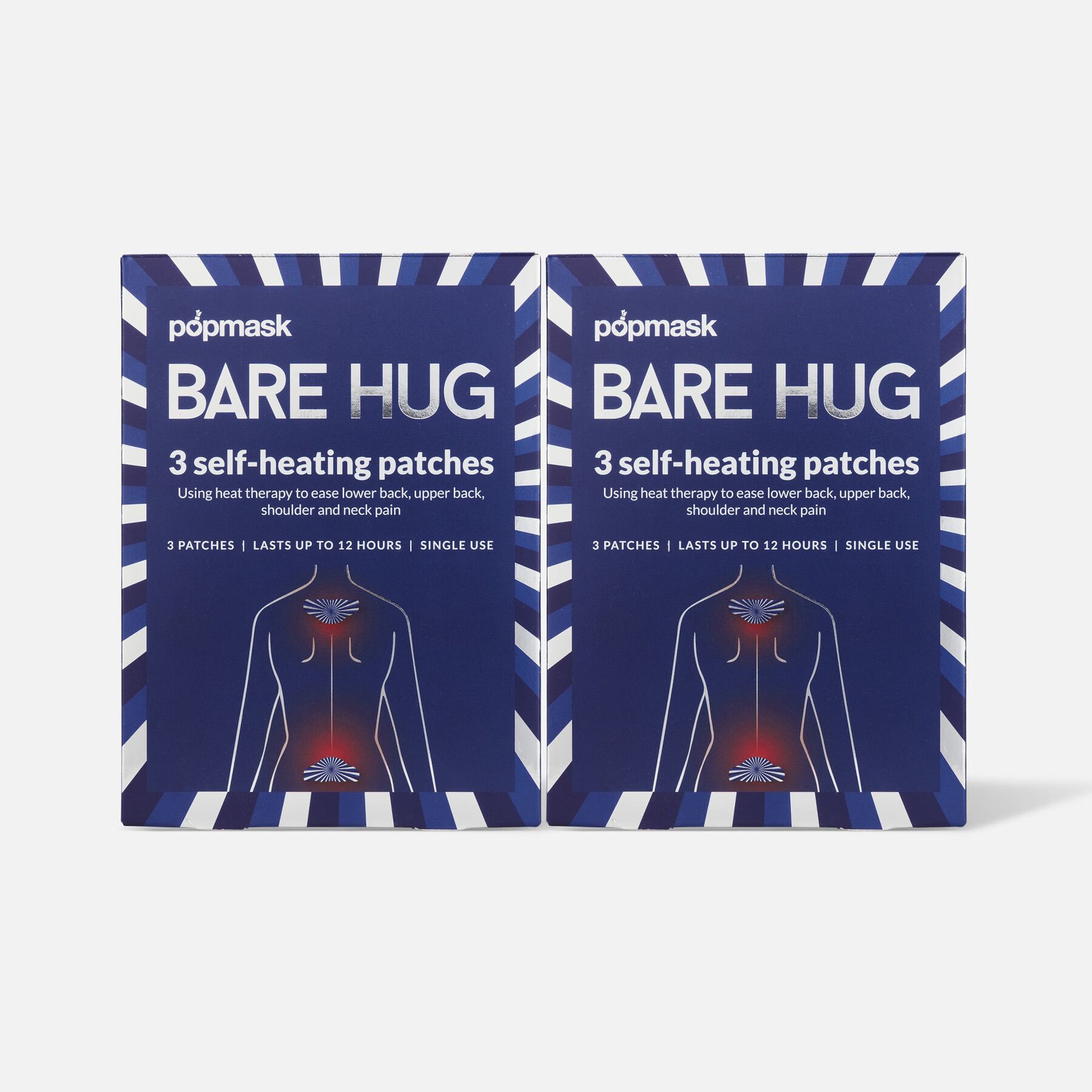 FSA Eligible POPMASK Bare Hug Self-Heating Patches, 3 ct. (2-Pack ...