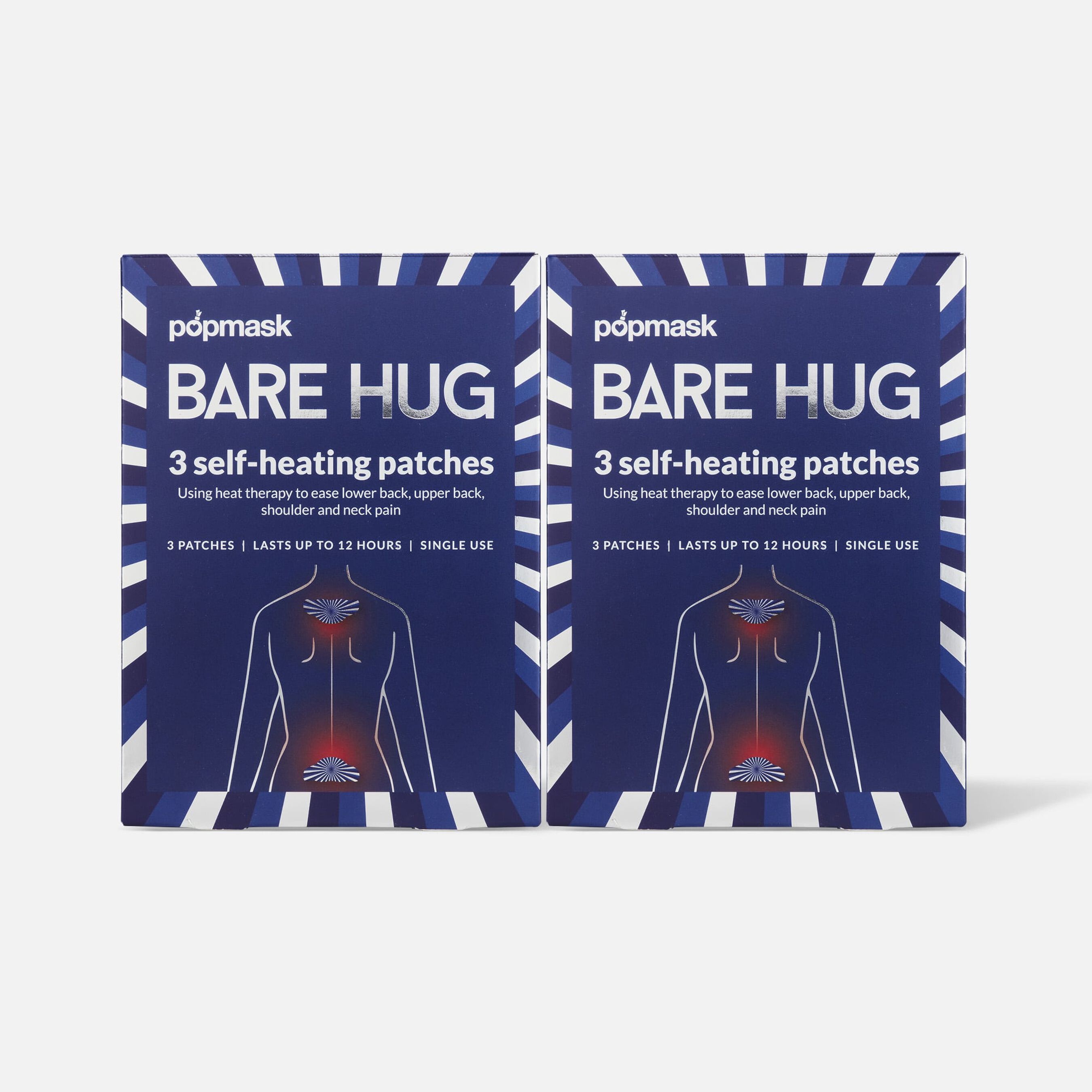 FSA Eligible POPMASK Bare Hug Self-Heating Patches, 3 ct. (2-Pack ...