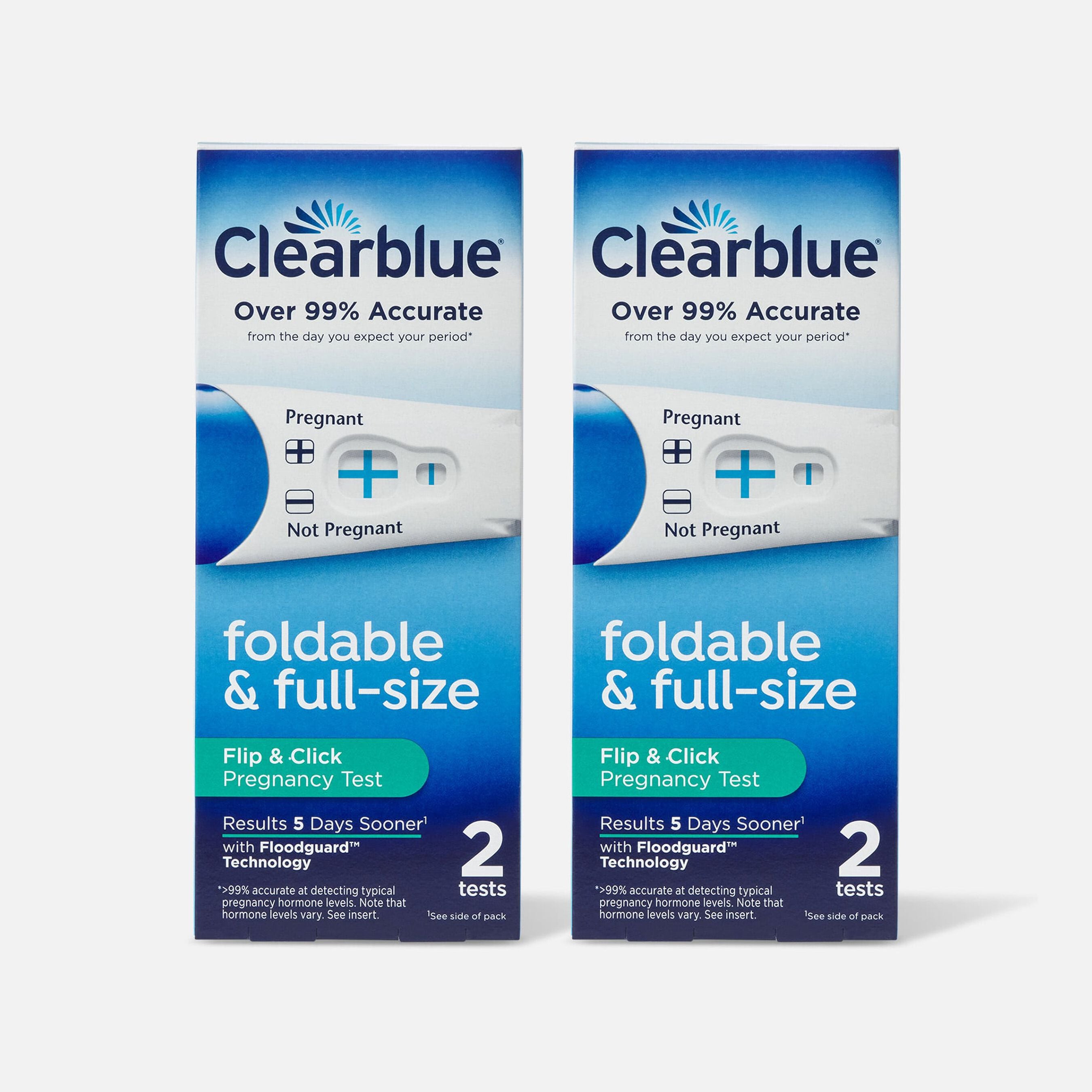FSA Eligible Clearblue Flip and Click Pregnancy Test, 2 ct. (2-Pack ...
