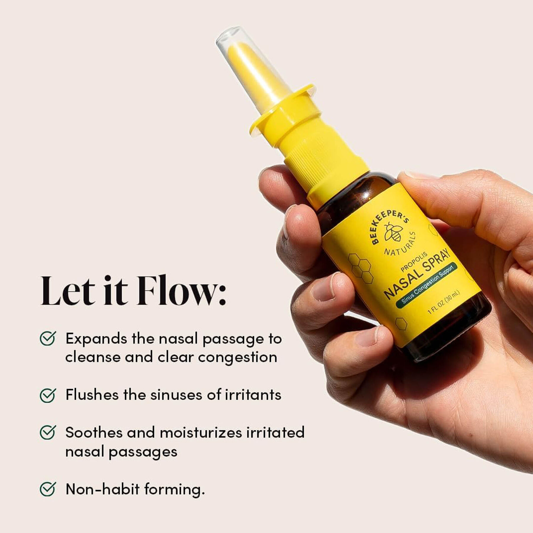 FSA Eligible Beekeeper's Naturals Propolis Nasal Spray, 1 fl oz. | FSA ...