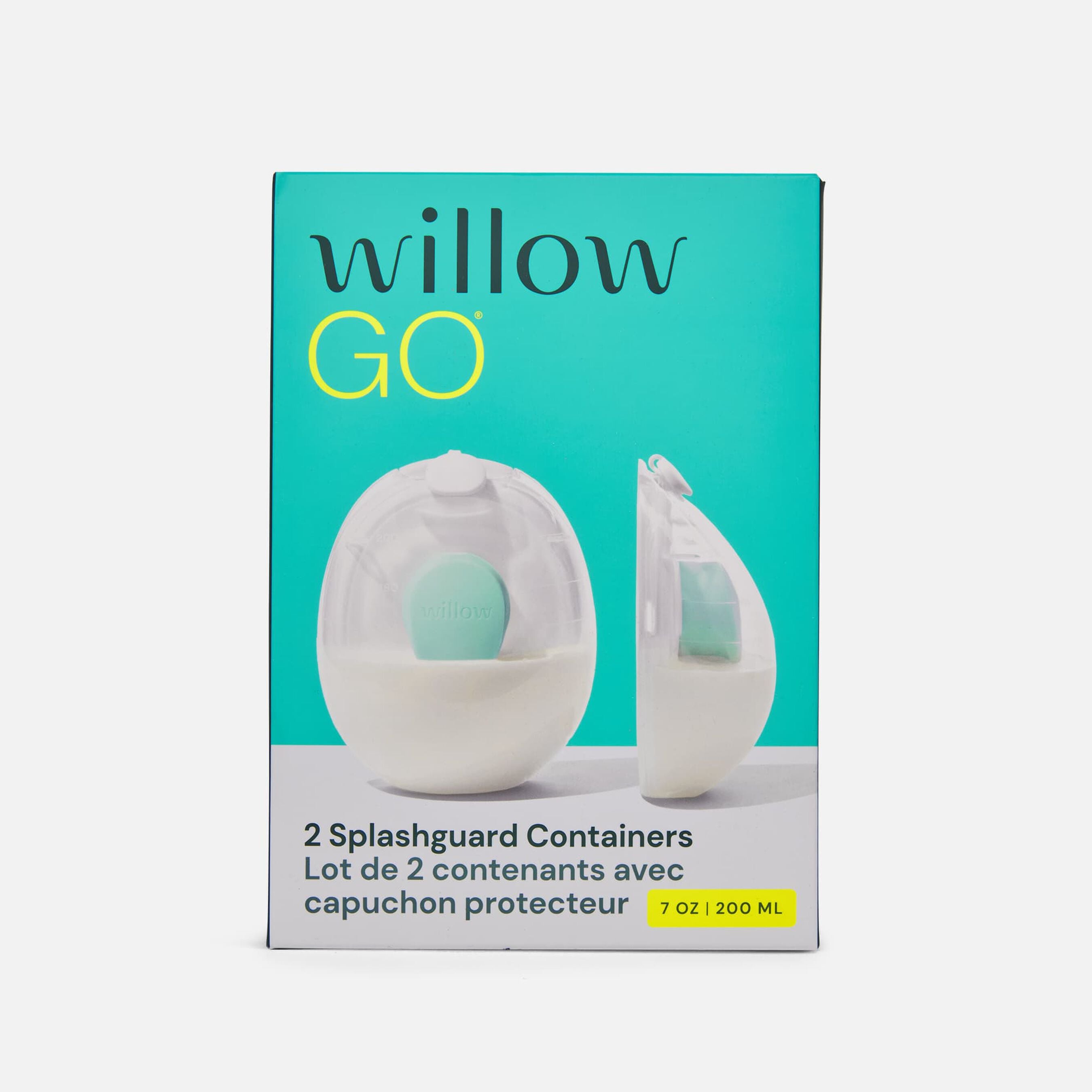 FSA Eligible Willow Go Splashguard Breast Milk Container Set, 7-oz ...