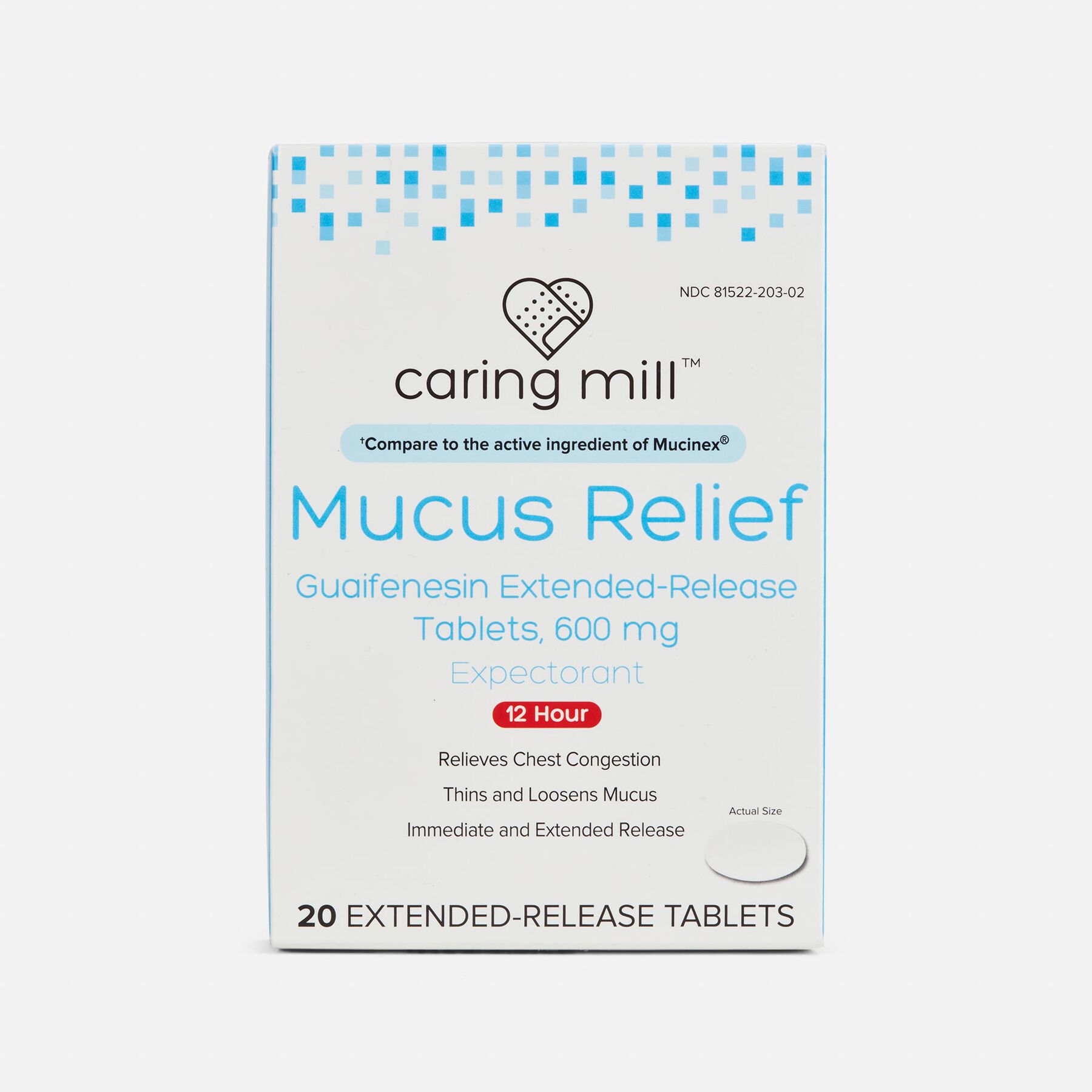 FSA Eligible Caring Mill™ Mucus Relief Guaifenesin Extended-Release ...
