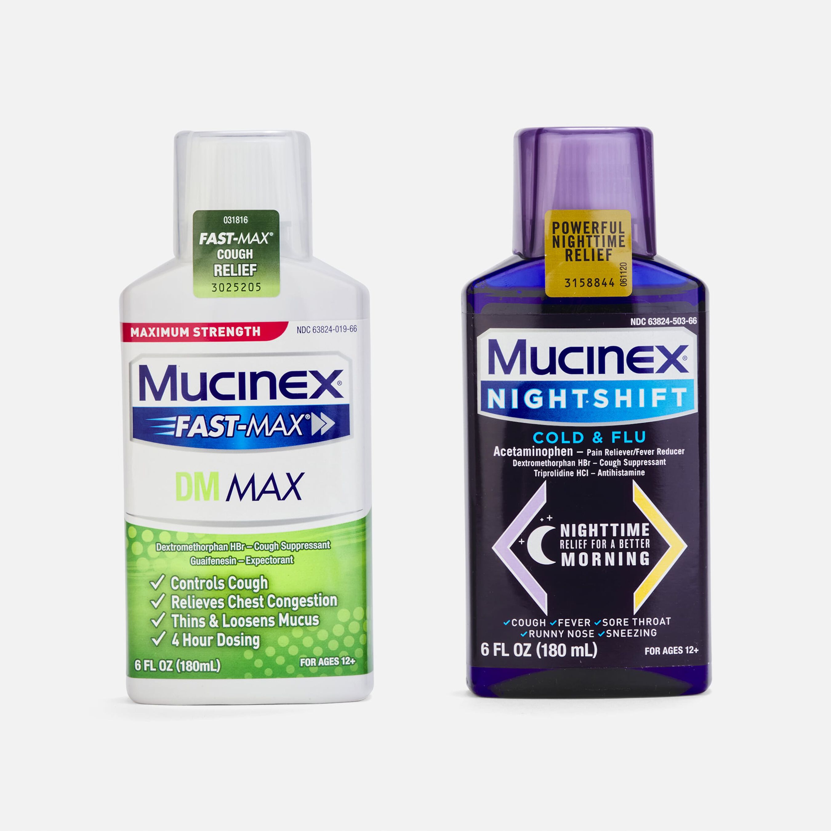 FSA Eligible Mucinex Fast-Max DM Max & Nightshift Cold & Flu Combo Pack ...