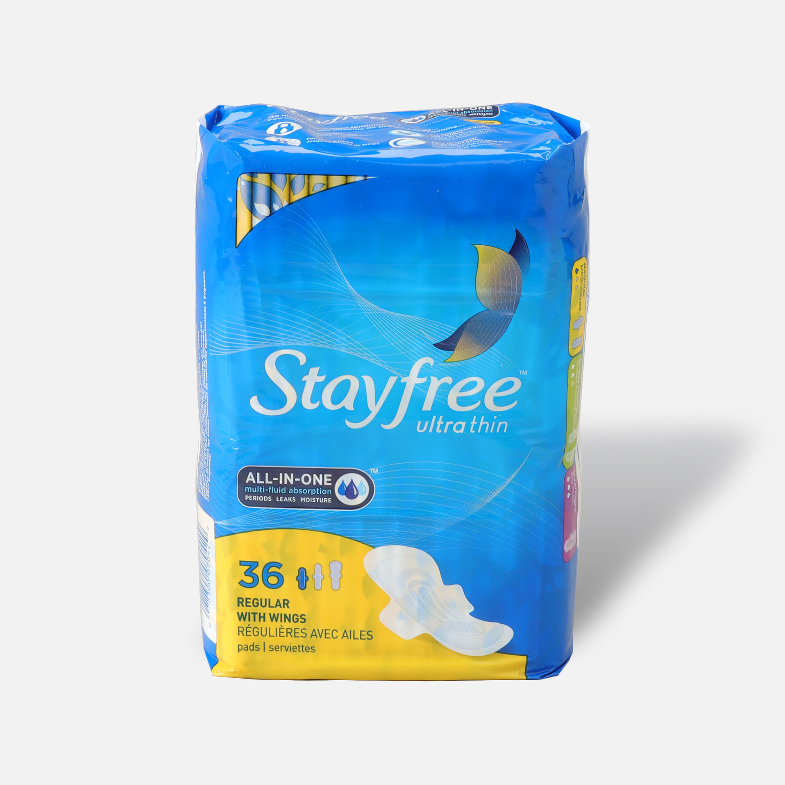 FSA Eligible | Stayfree Ultra Thin Pads Regular with Wings