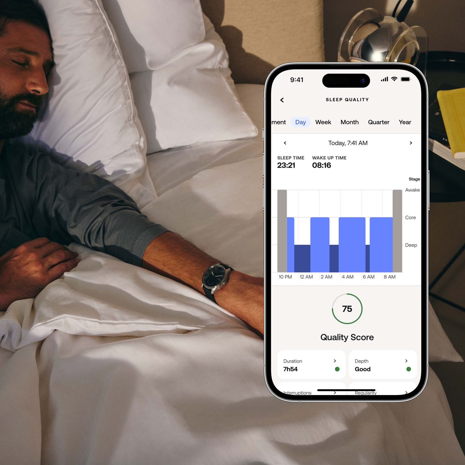 FSA Eligible Withings ScanWatch 2 Smart Wearable Health Tracker, 42mm ...