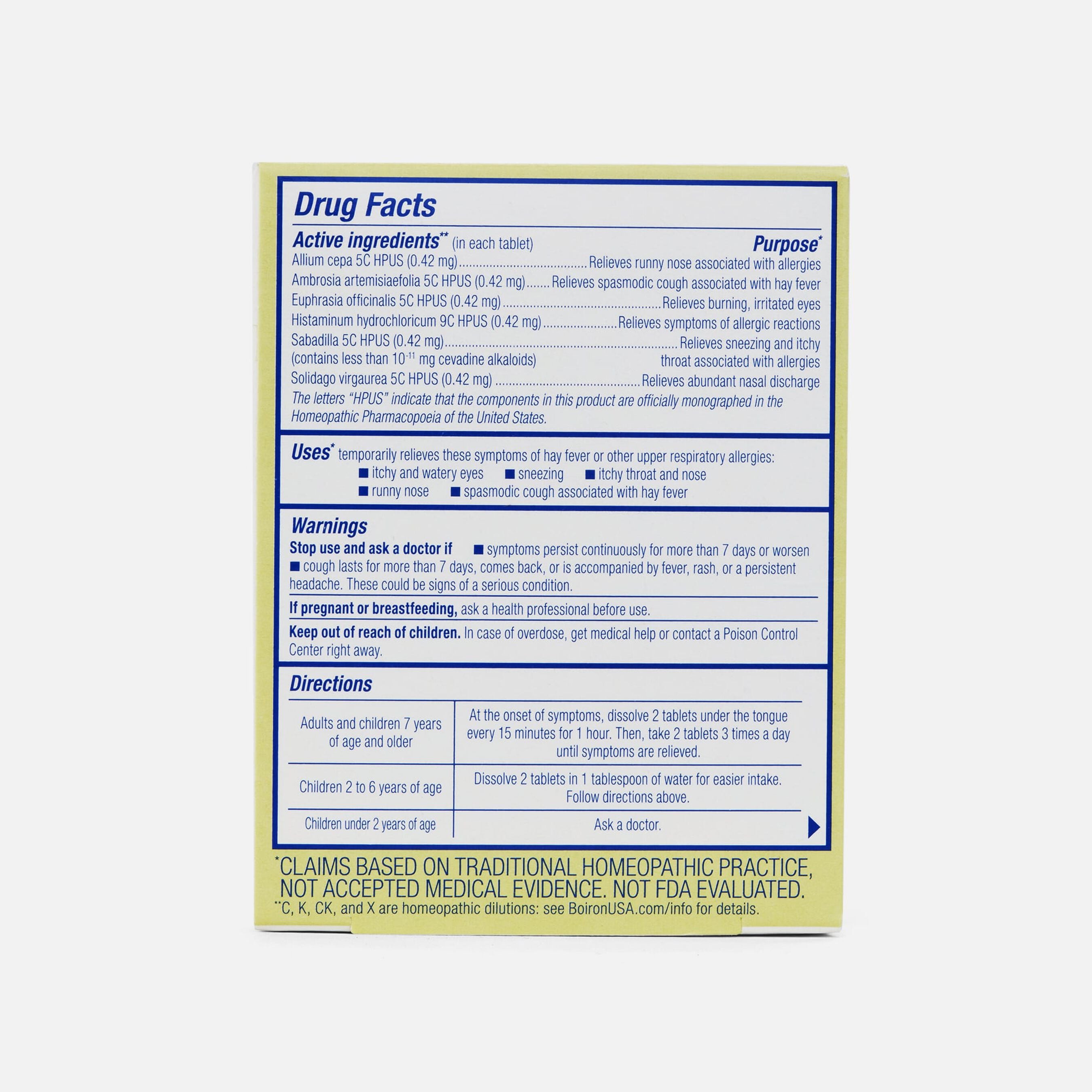 FSA Eligible Boiron AllergyCalm, 60 Tablets | FSA Store